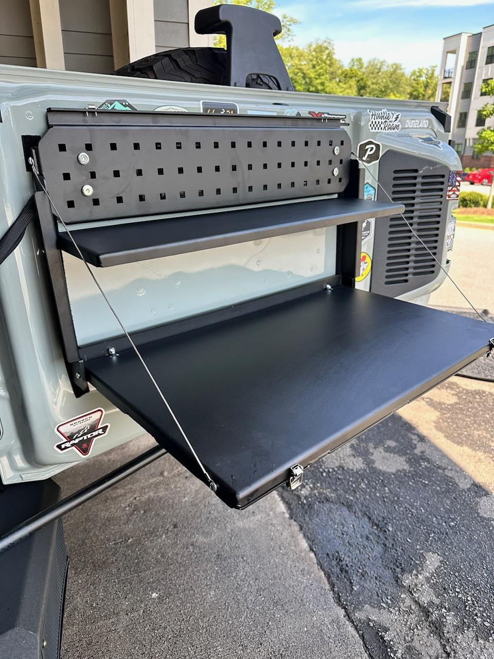 BROADDICT Brand Promotion - Rear Door Tailgate Table And Molle Panel ...
