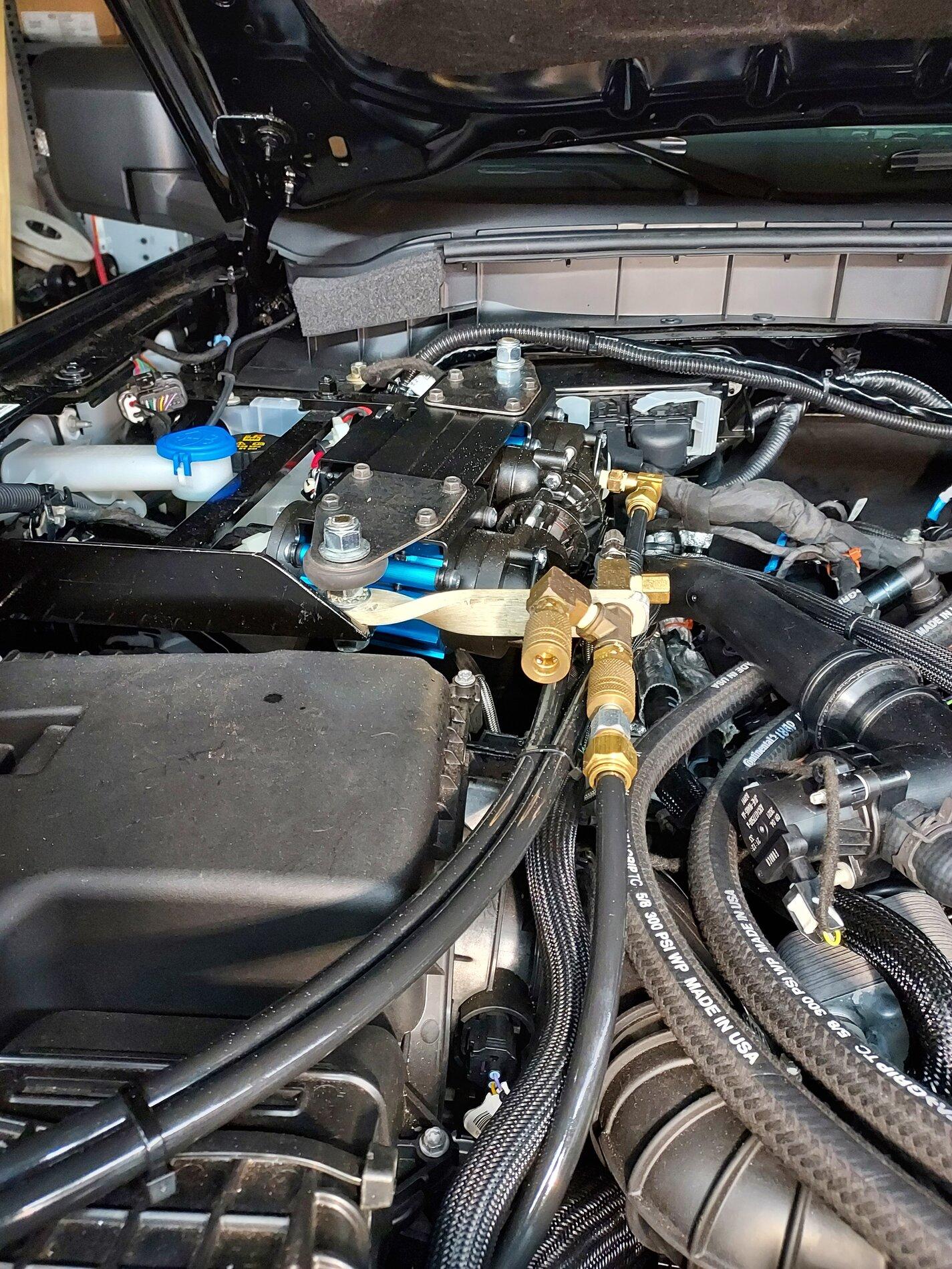 ARB Dual Compressor Installed - Under Hood 2.7L Engine Compartment ...