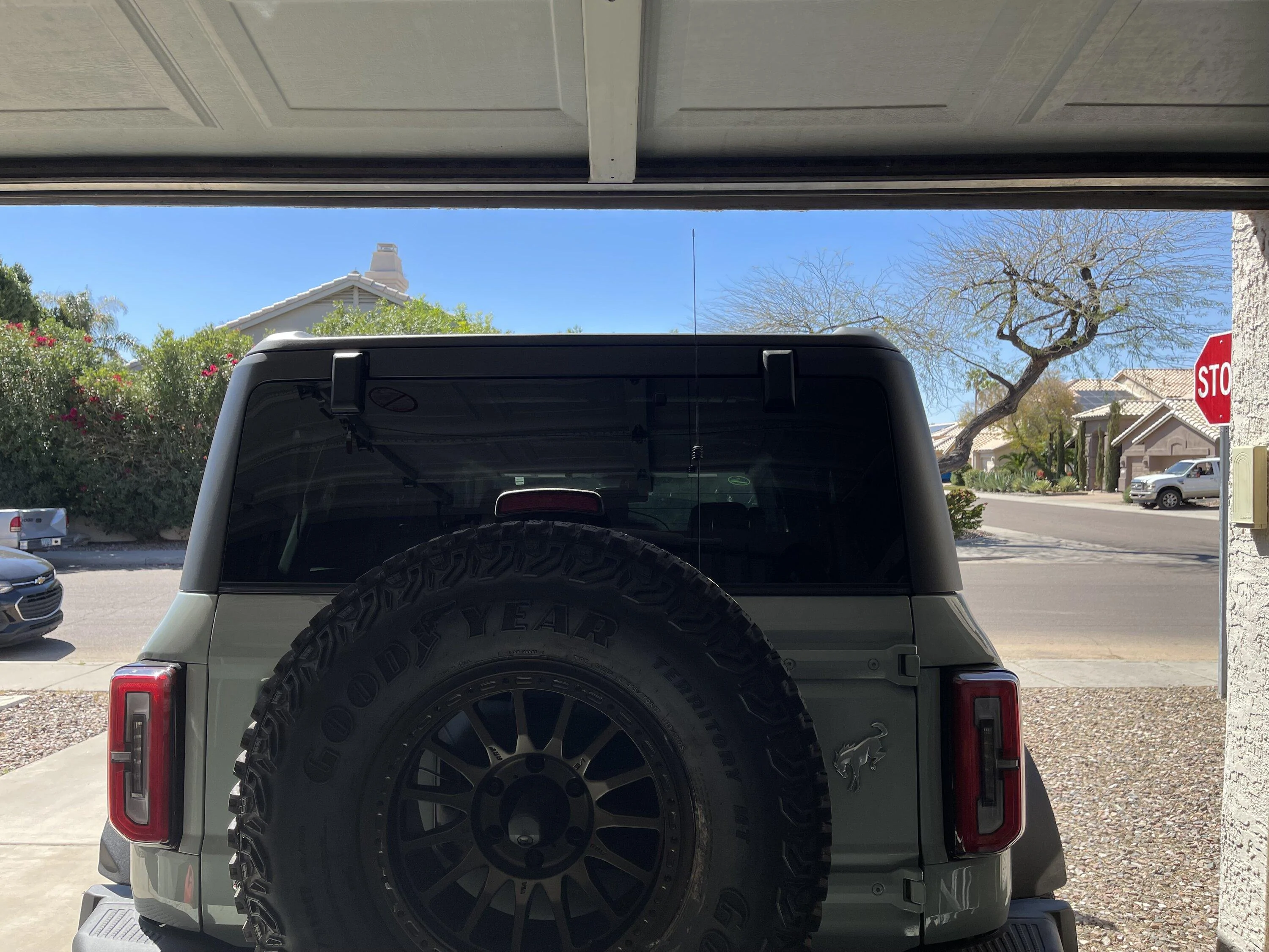 GMRS Radio install with tailgate mounted antenna | Bronco6G - 2021 ...