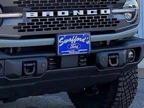 MY22 Front License Plate Mount Location Changed? | Bronco6G - 2021 ...