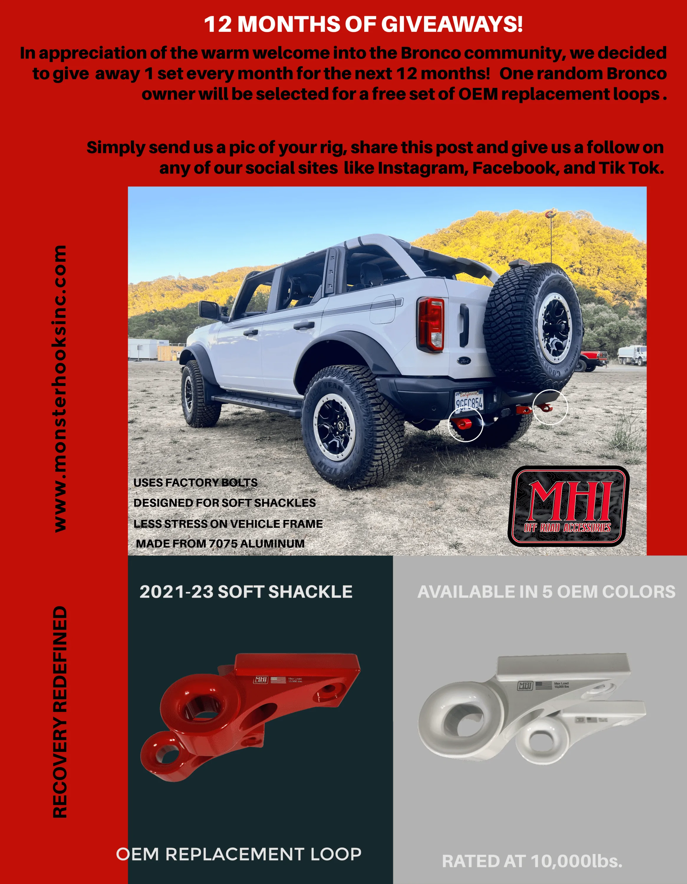 Month 2 Of FREE Recovery Loops! | Bronco6G - 2021+ Ford Bronco & Bronco ...
