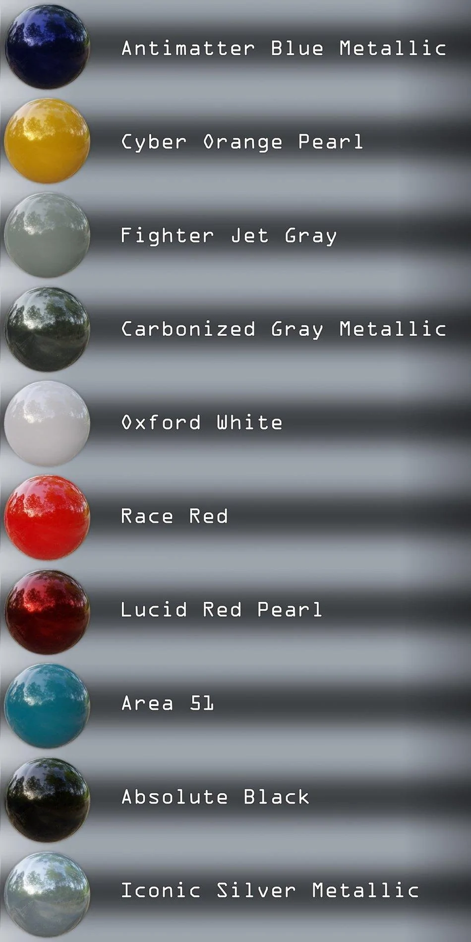 Paint Color Chart -- Quick Render of 2021 Bronco Color Options | Page 2 ...