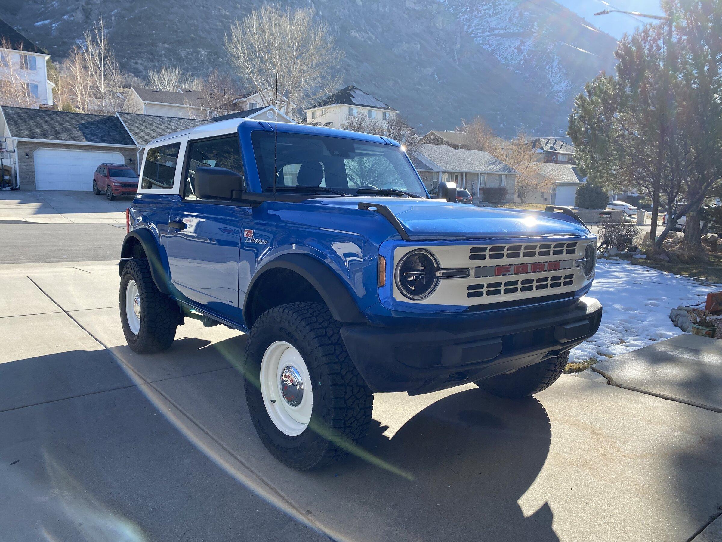 My velocity blue 2 door Base Bronco Heritage build. | Page 7 | Bronco6G ...
