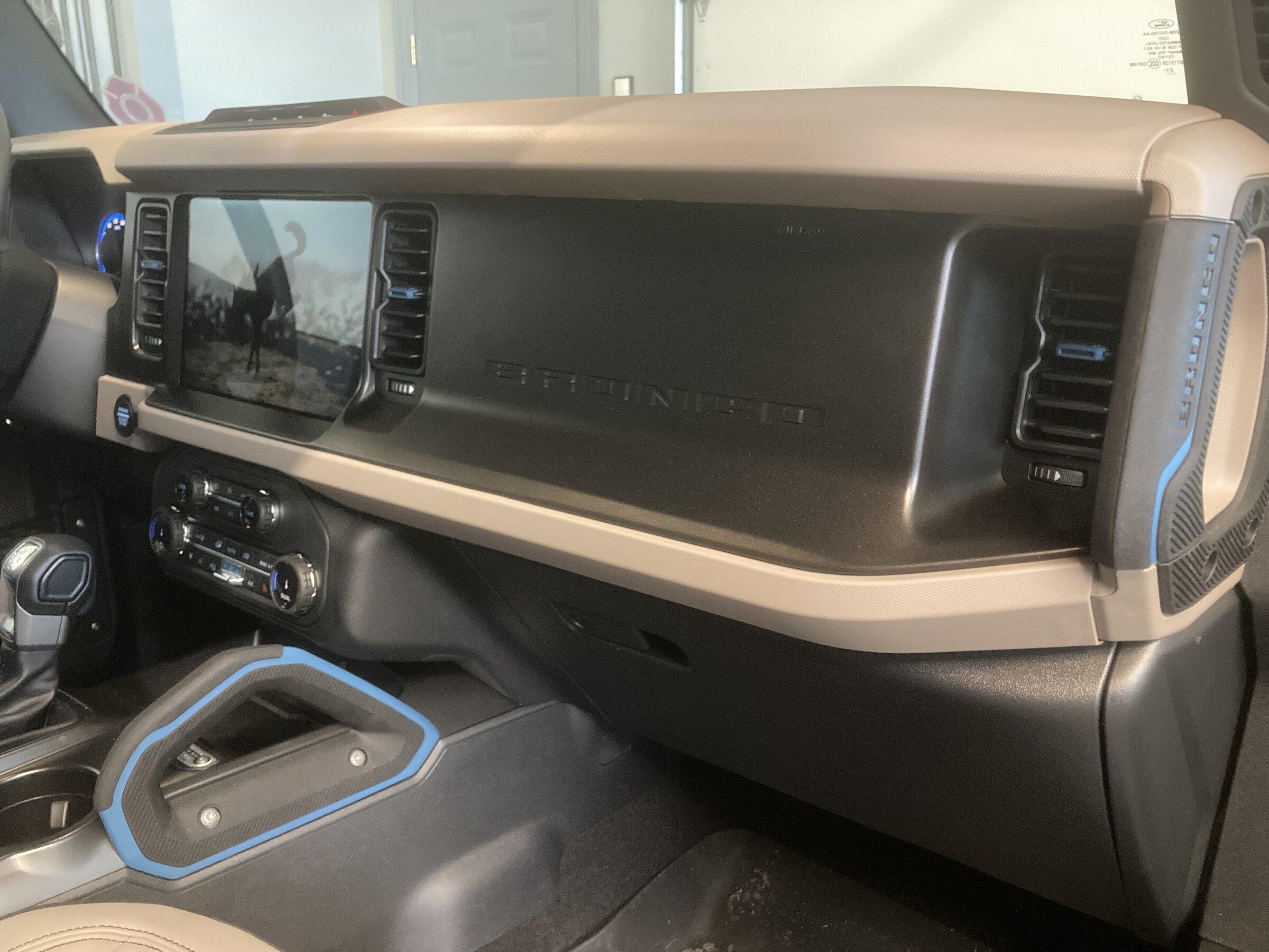 StickerFab Dash “BRONCO” Inlays with Wildtrak | Bronco6G - 2021+ Ford ...