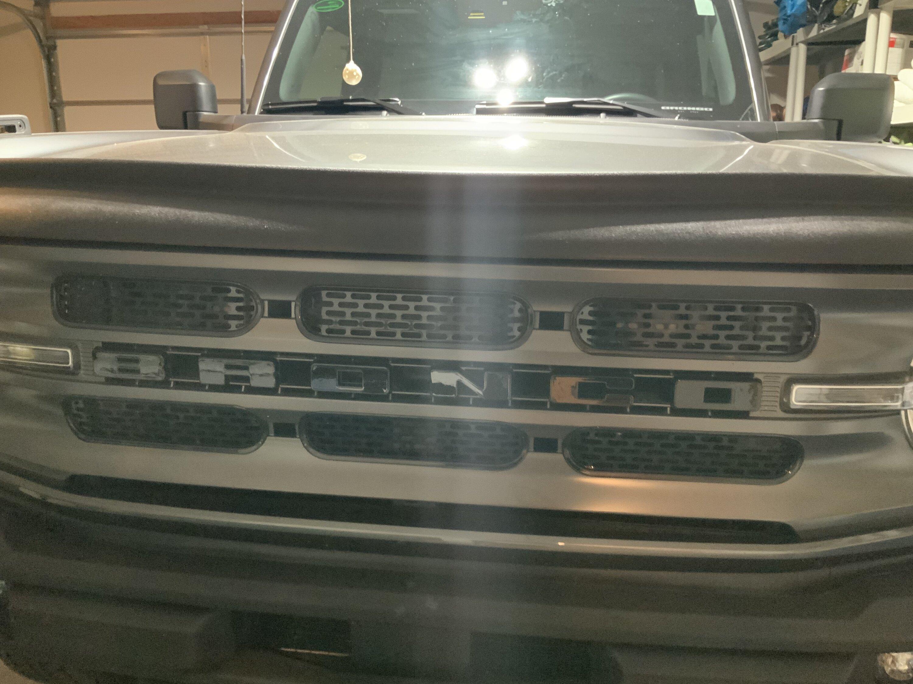 Mesh grill inserts installed on Big Bend | Page 3 | Bronco6G - 2021 ...