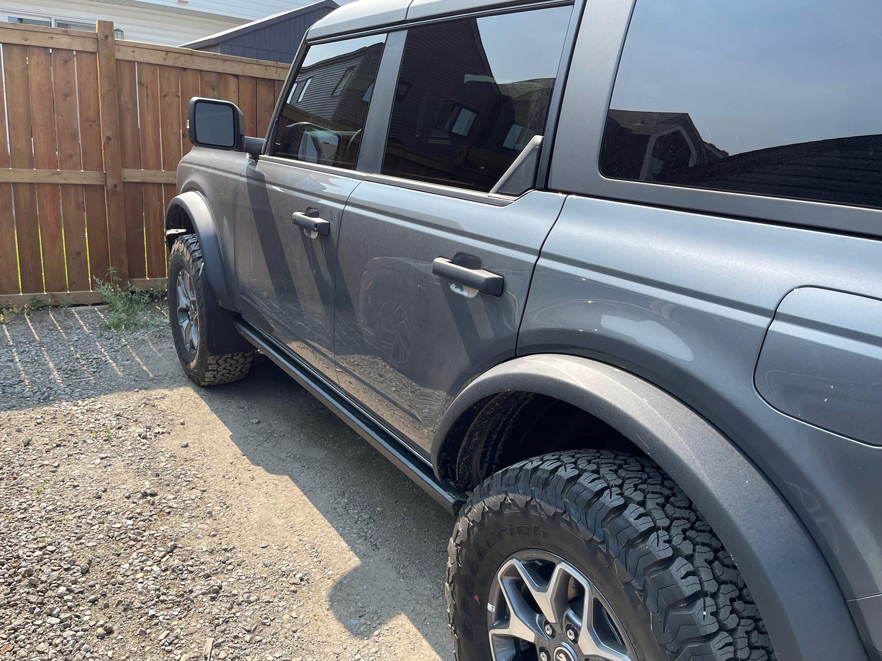 IAG I Line Front Mud Flaps Installed | Bronco6G - 2021+ Ford Bronco ...