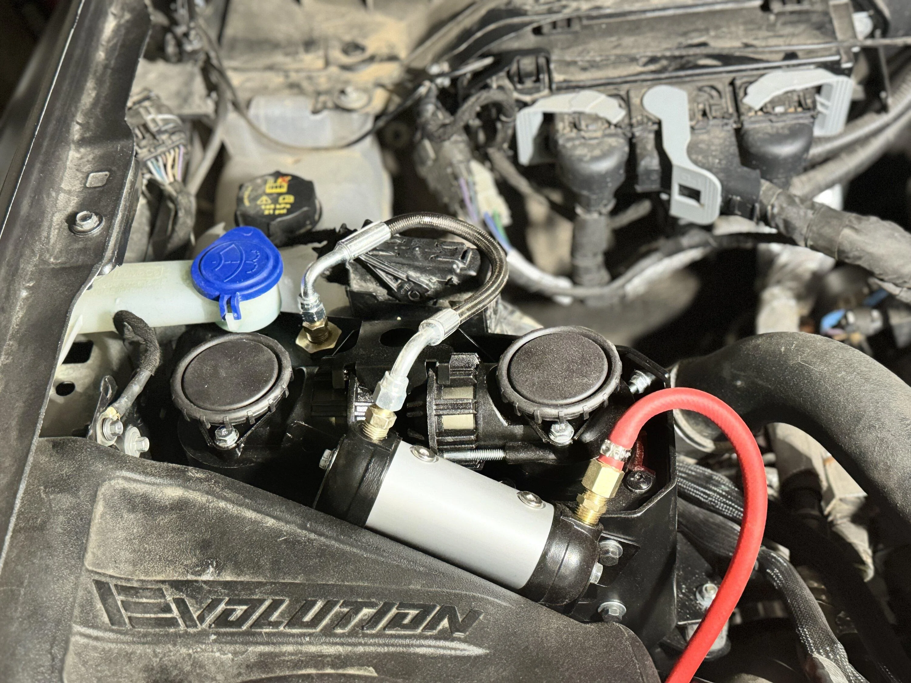 Anyone install a twin air compressor under hood with an Injen air ...