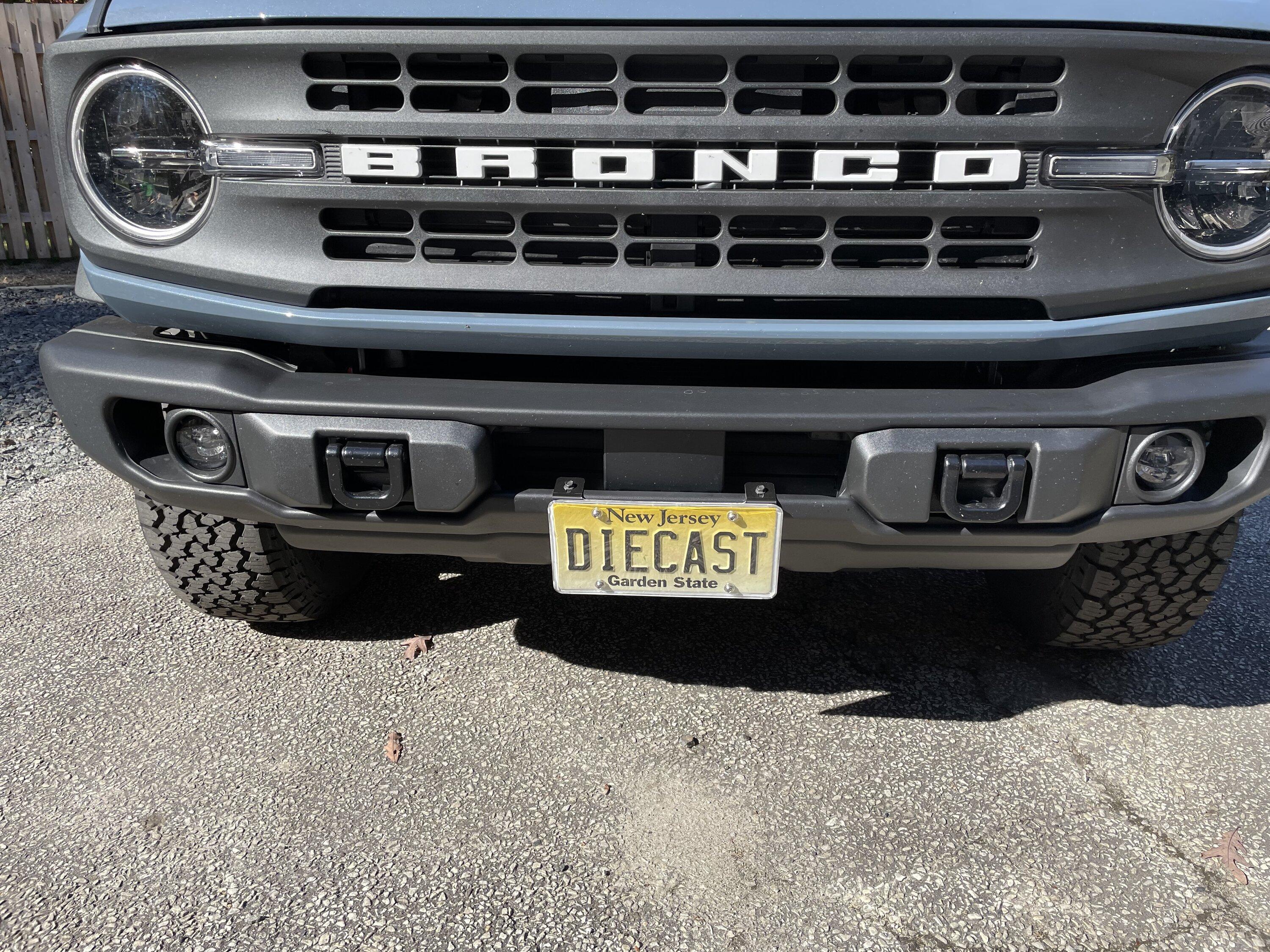 Sold out. Finally a Front License Plate bracket solution - order yours ...