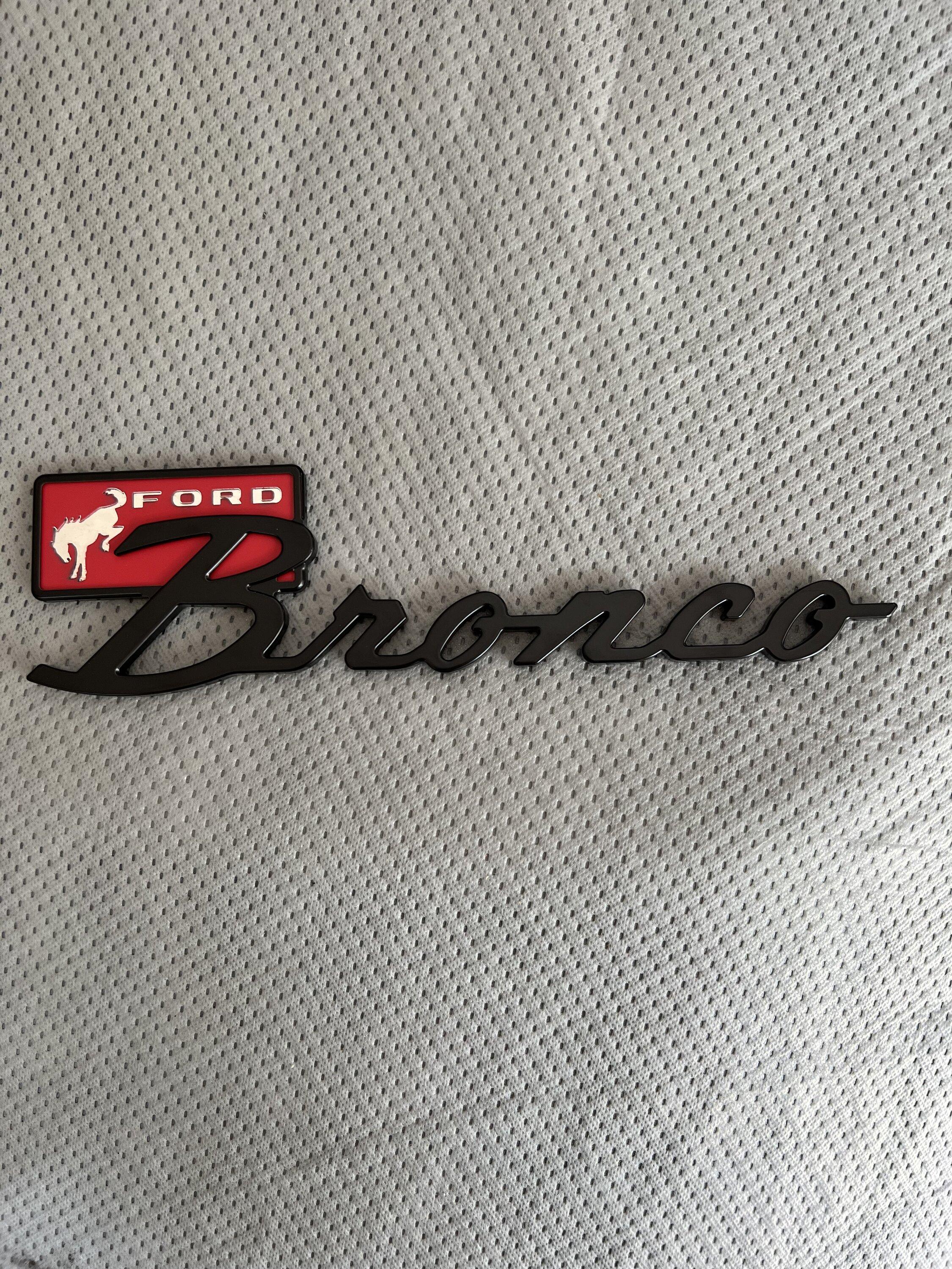 AR | BRONCO CLASSIC DNA Fender Badge | Page 102 | Bronco6G - 2021+ Ford ...