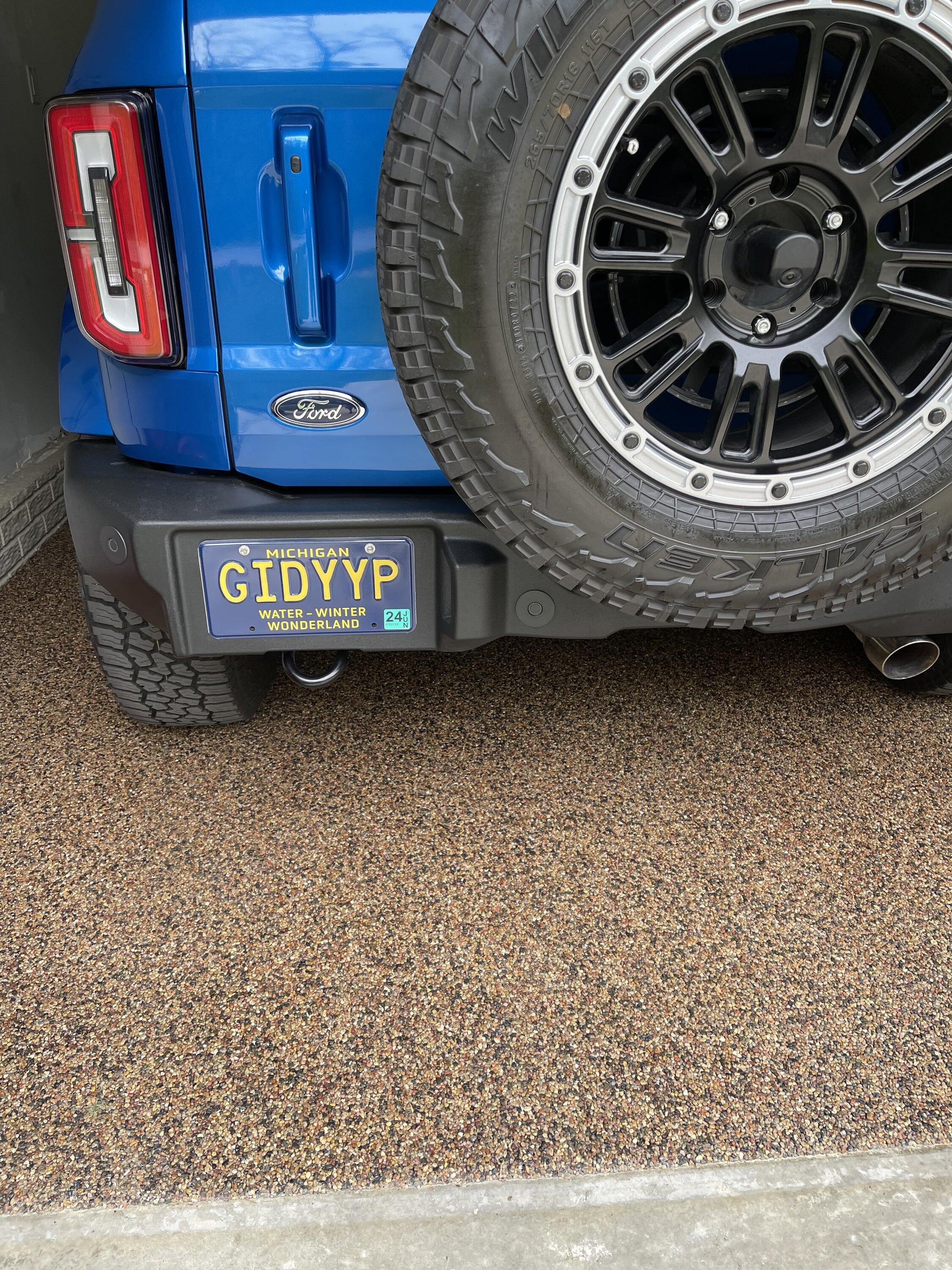 Custom vanity license plate for Bronco? | Page 76 | Bronco6G - 2021 ...