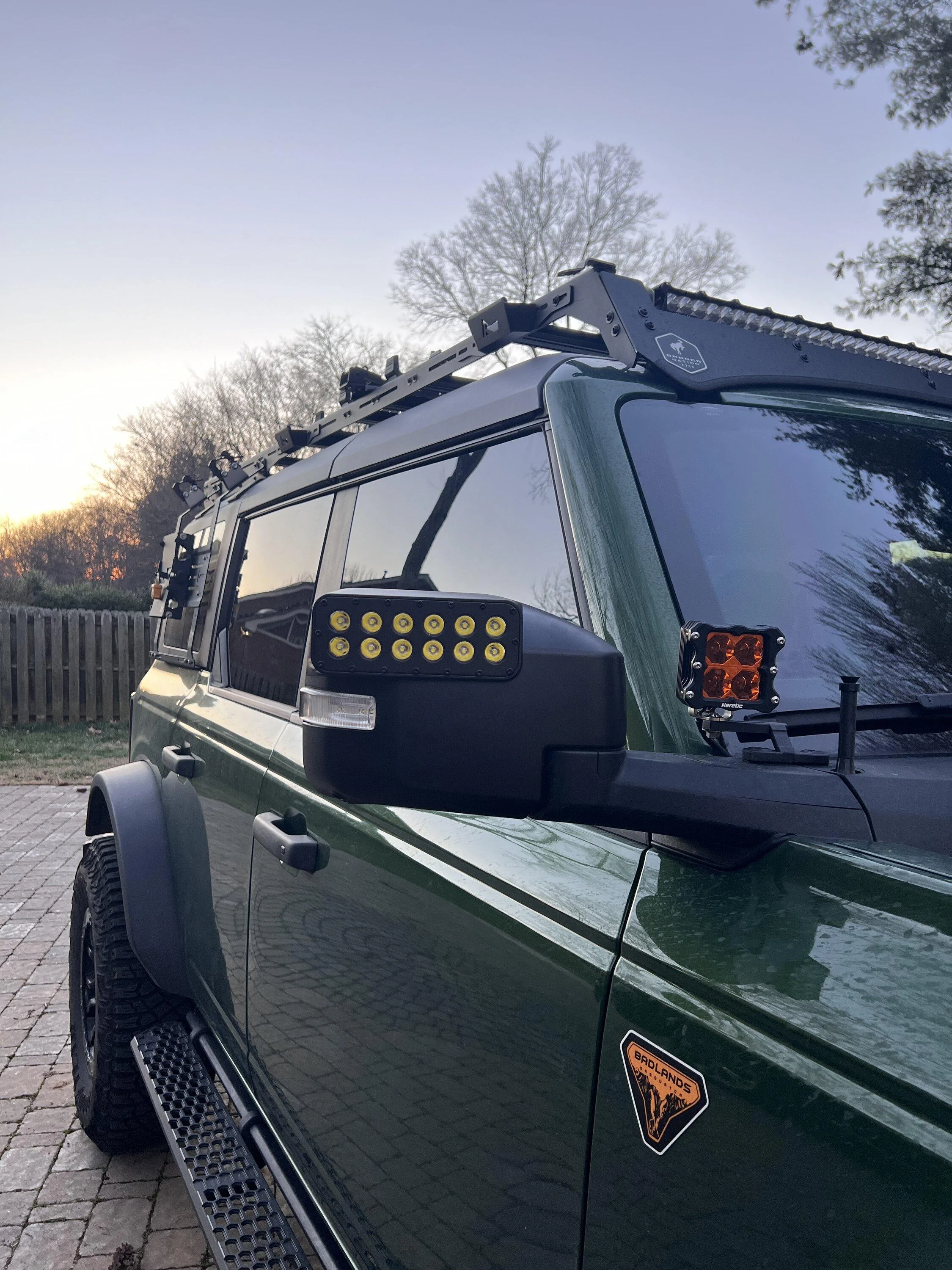 First Look! ORACLE Bronco Side Mirrors w/ Integrated LED Ditch Lights ...