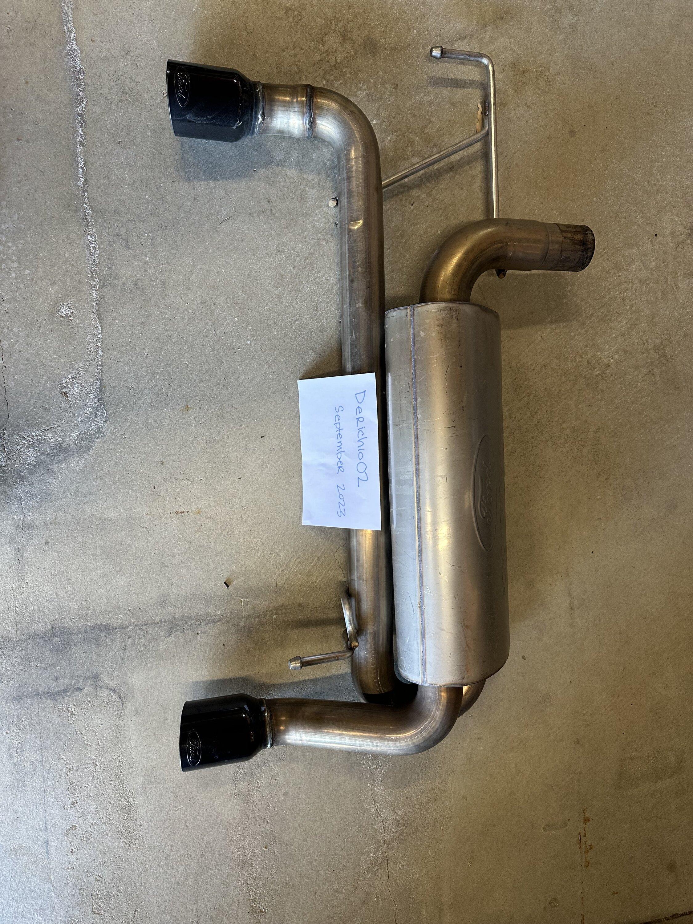 California - OEM Ford Performance 2.7L Black Chrome Dual Exhaust - $850 ...