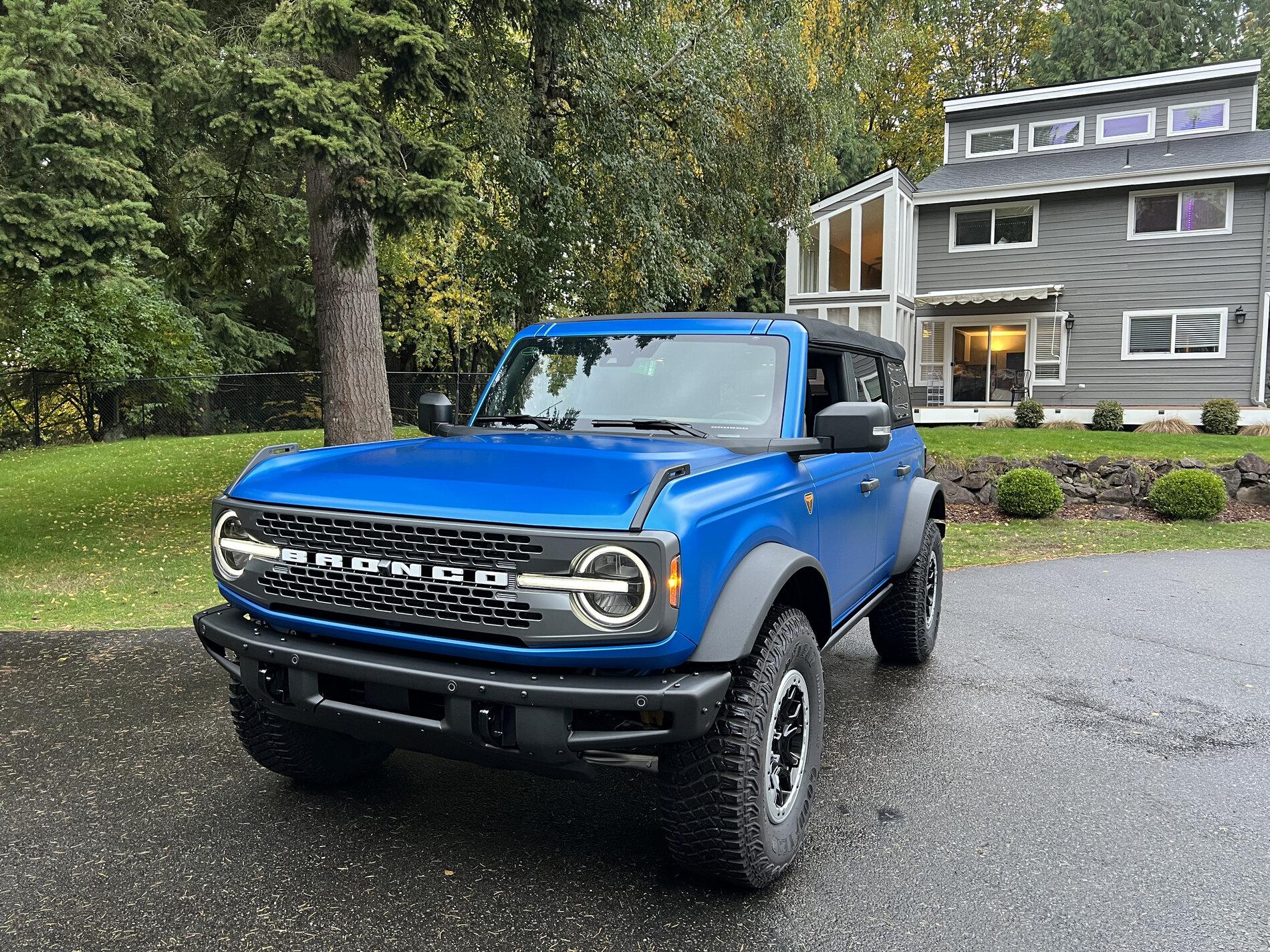 XPEL Stealth PPF on Velocity Blue Bronco Badlands 🤩 | Bronco6G - 2021 ...