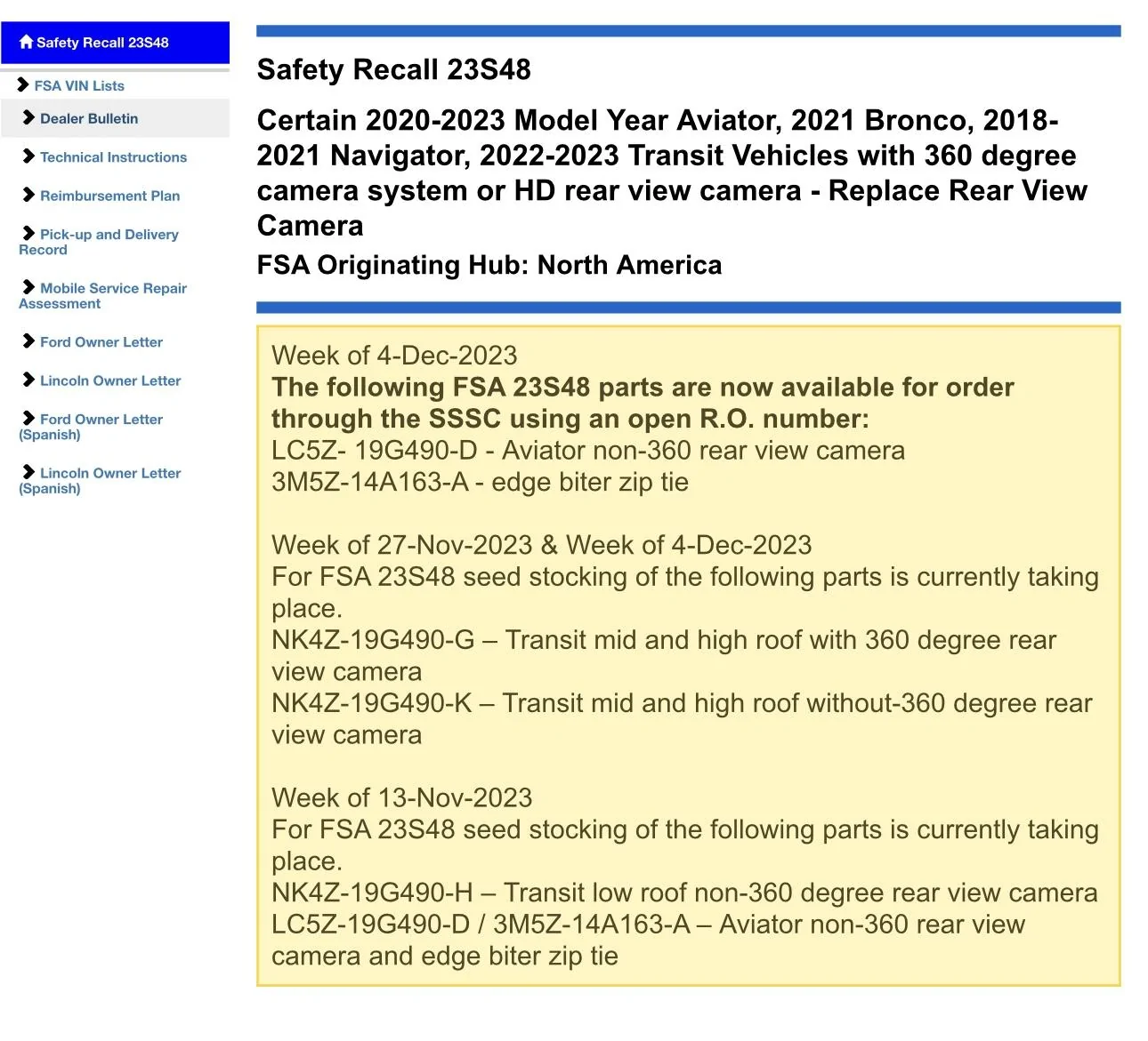 2021 Bronco Back Up Cam Recall | Bronco6G - 2021+ Ford Bronco & Bronco ...