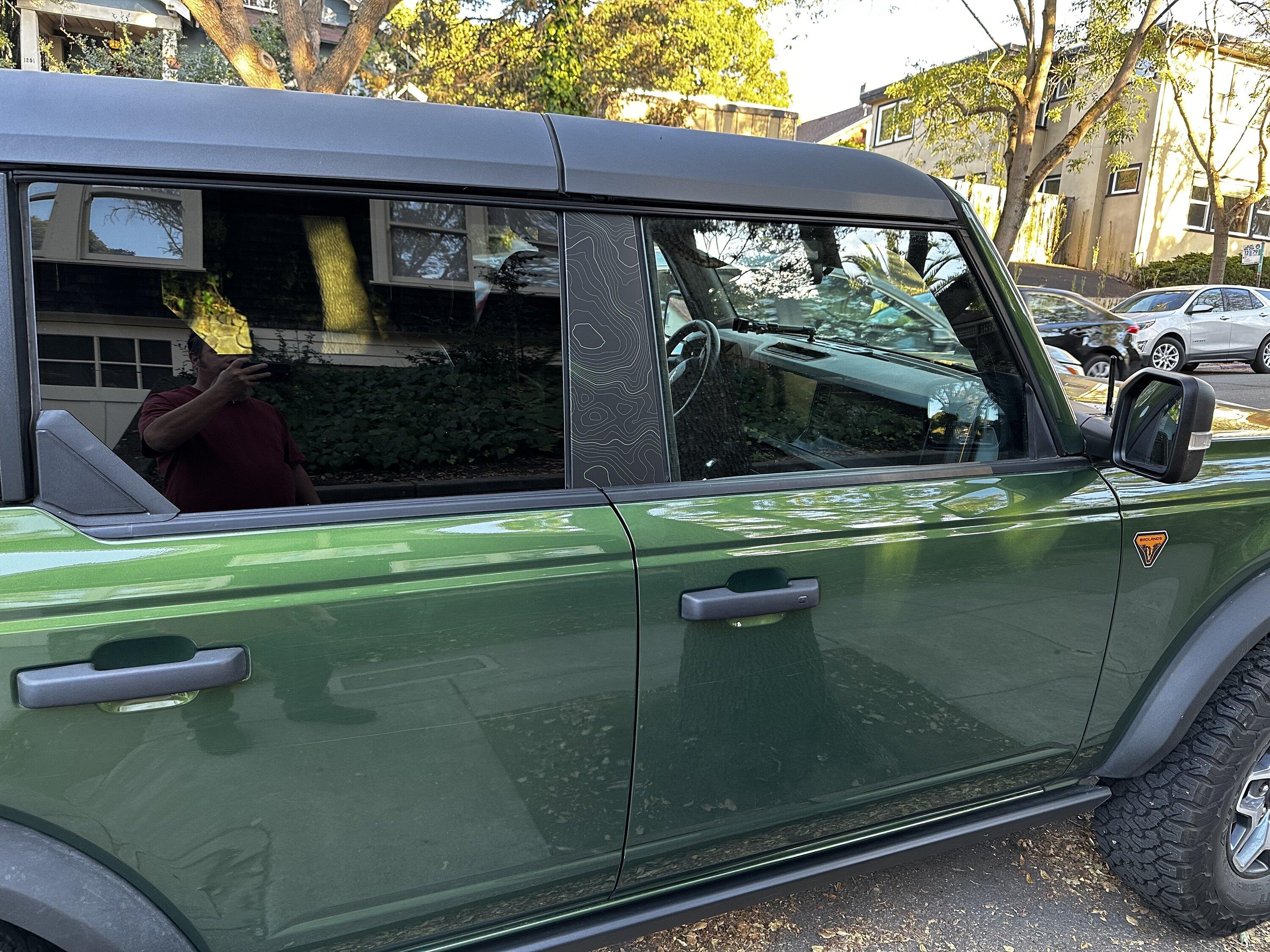 *NEW* Topo B Pillar Overlays (Color Matched) | Bronco6G - 2021+ Ford ...