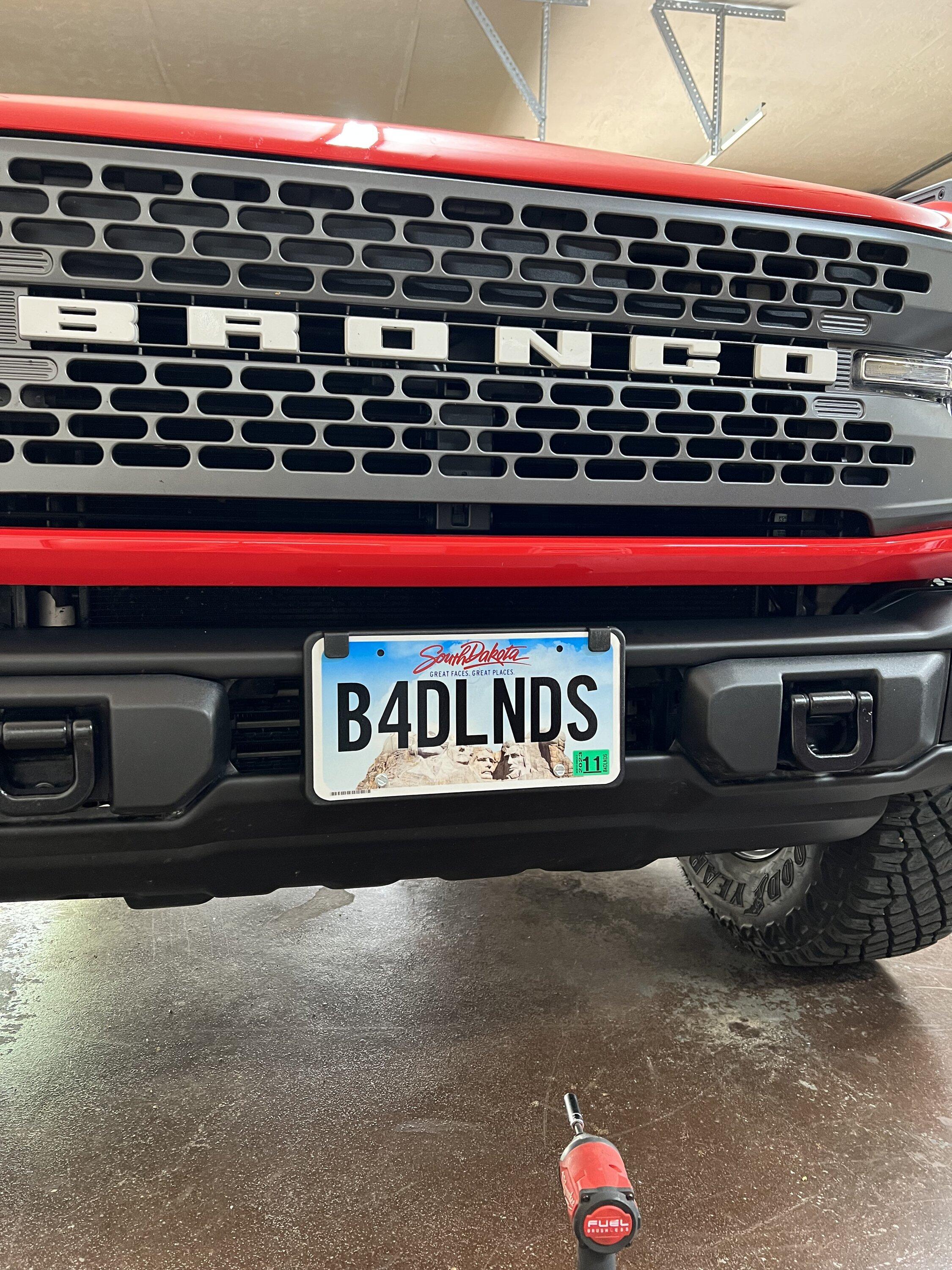 Custom vanity license plate for Bronco? | Page 78 | Bronco6G - 2021 ...