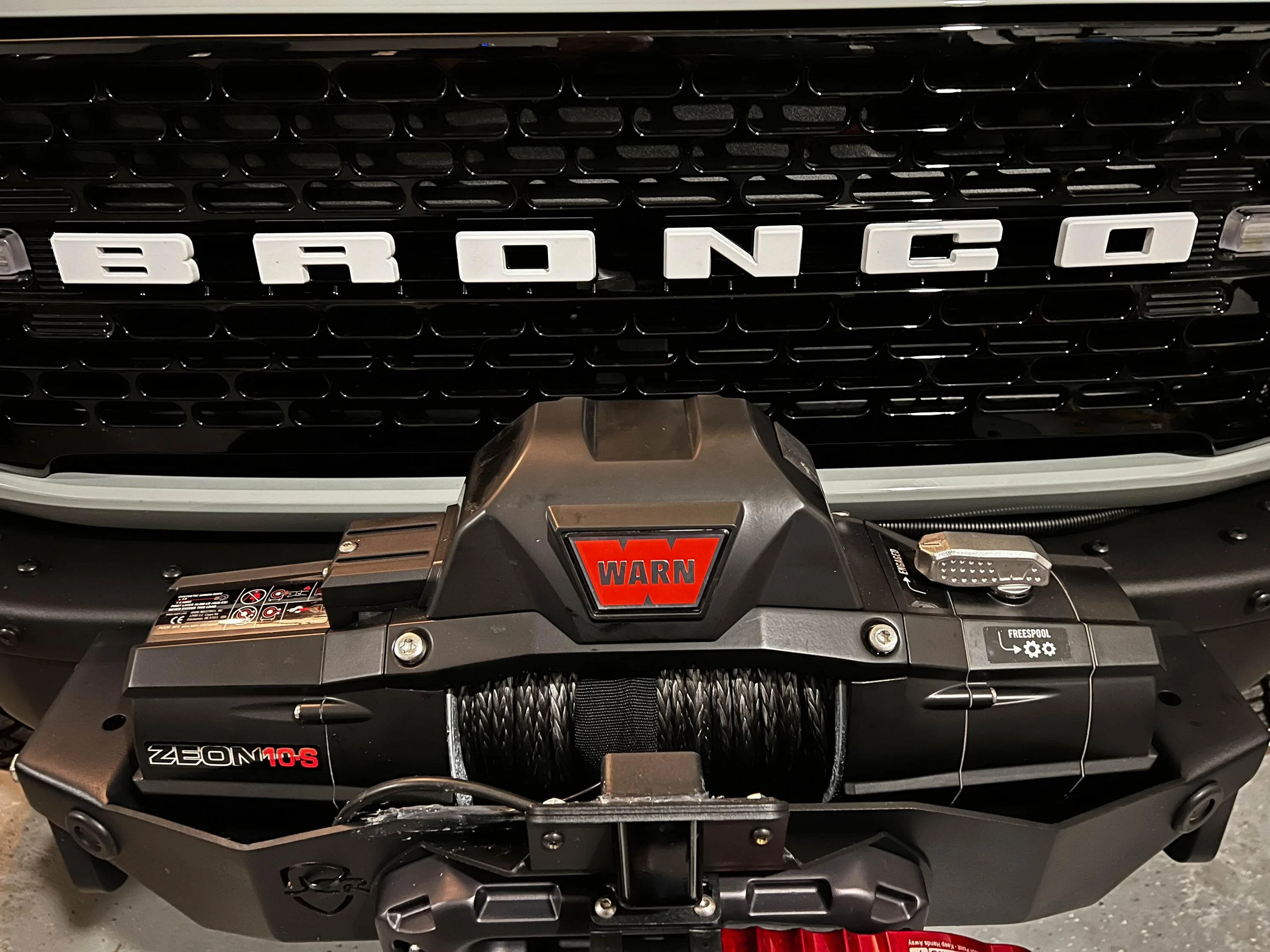 JCR Offroad Winch Plate/License Plate Bracket/Camera Relo/Zeon 10S ...