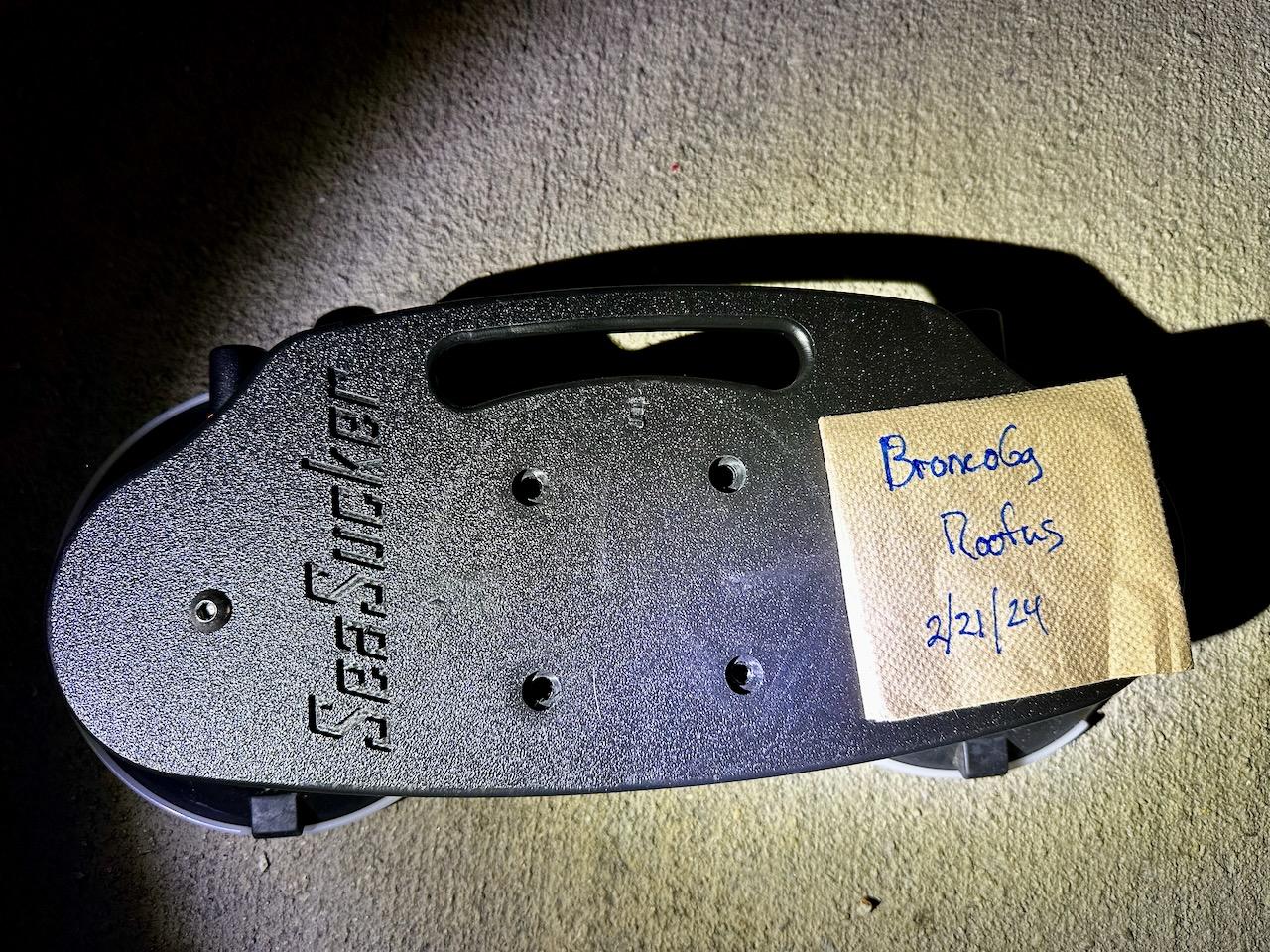 Washington D.C. - FS: Sea Sucker Rotopax mount | Bronco6G - 2021+ Ford ...