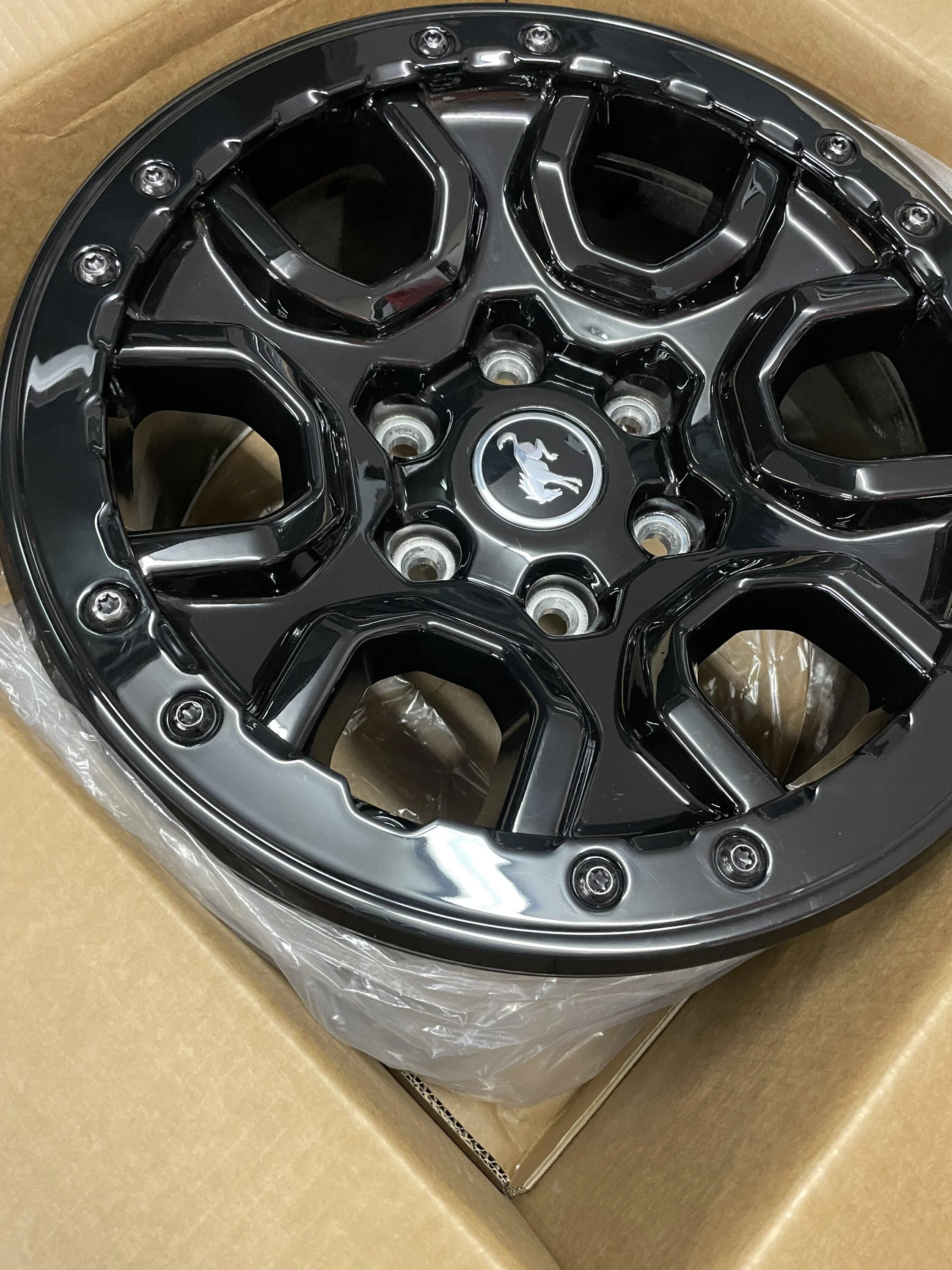 Maryland - 17" Ford original Bronco Sasquatch black wheels set of 5 OEM ...