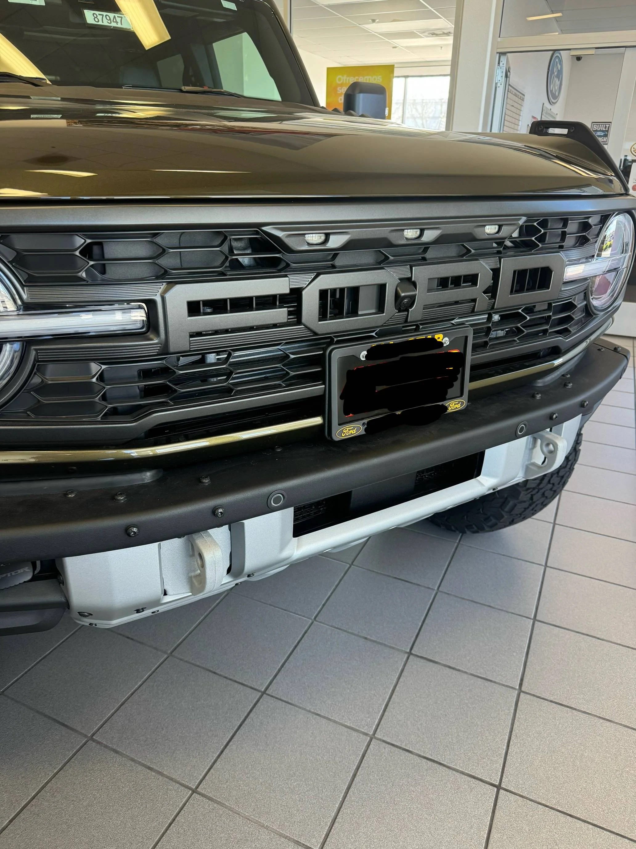 Front Plate drilled into painted trim piece… | Bronco6G - 2021+ Ford ...