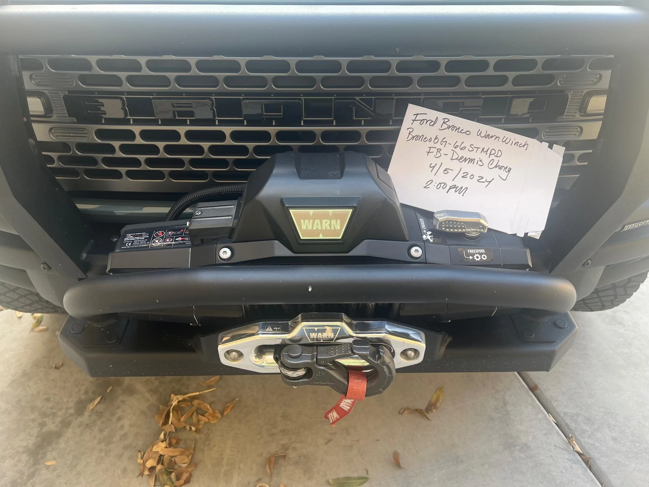 Arizona - 2021-2024 Ford Performance Parts by Warn Bronco Winch Kit ...