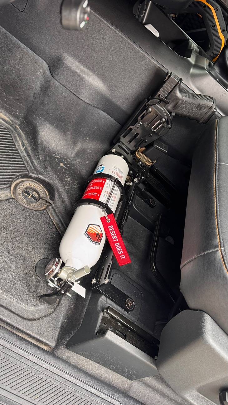 Fire Extinguisher Mounting in the Bronco - Show Your Installs | Page 12 ...