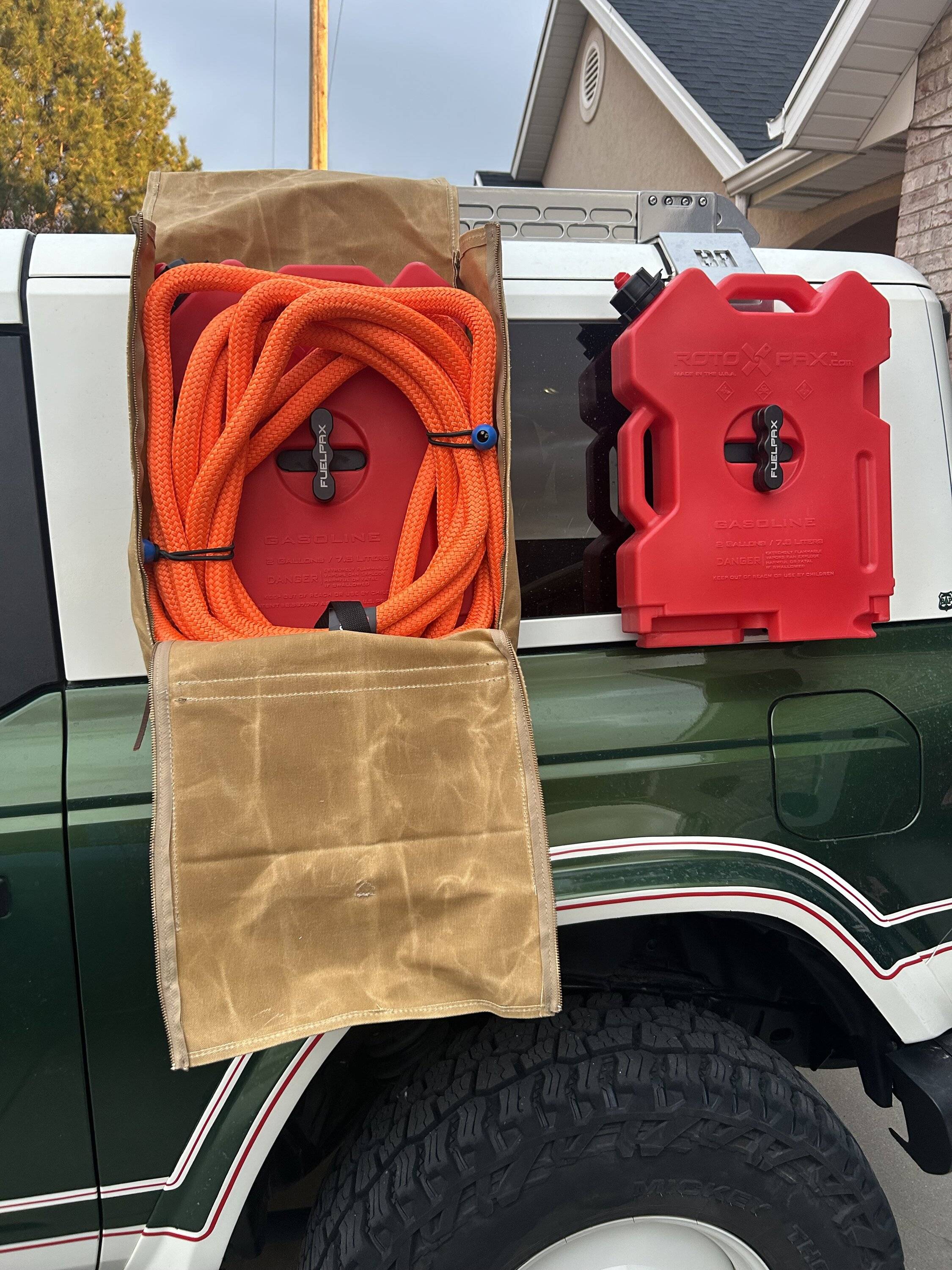 First prototype rotopax cover/storage bag | Bronco6G - 2021+ Ford ...