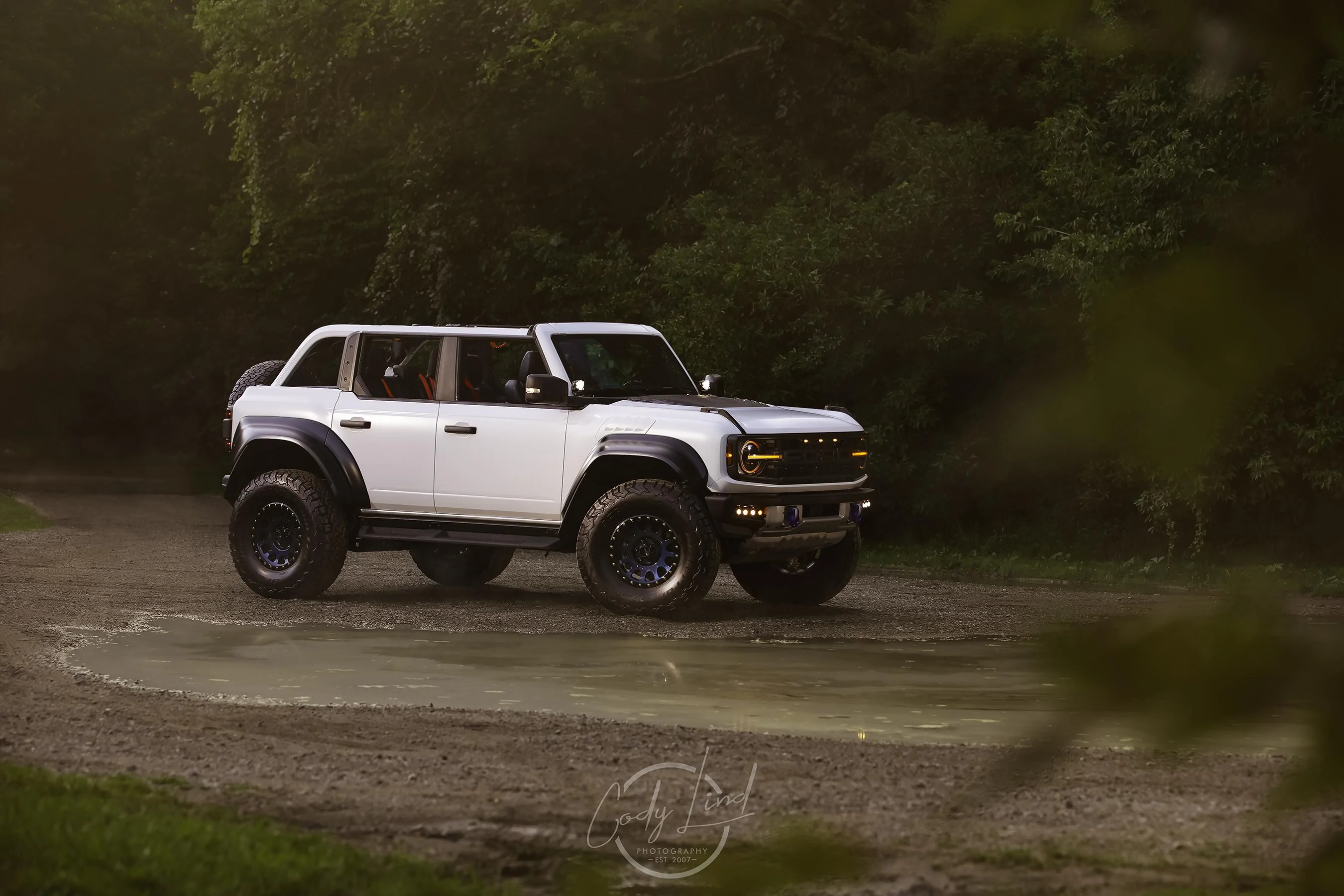 Bronco Raptor in Oxford White - Professional photo shoot. Credits: the ...