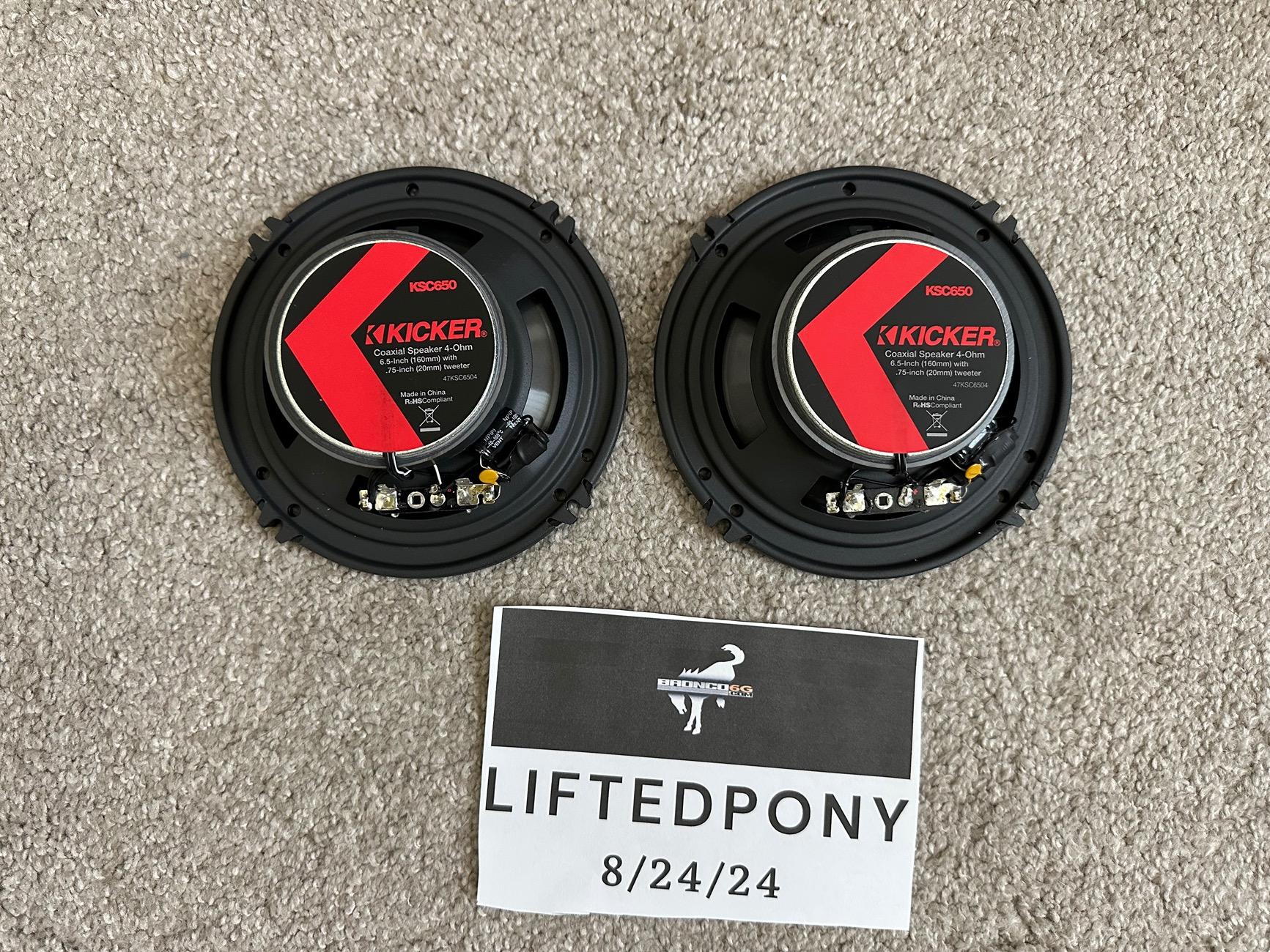 California - Kicker 6.5" 47KSC6504 KS Series Coaxial Speakers with .75 ...