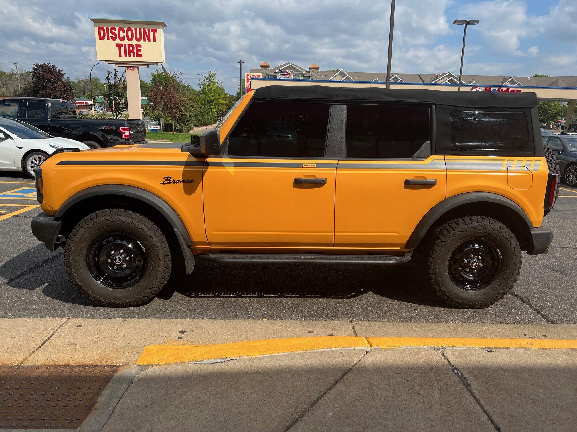 Can Black Diamond Steelies Wheels/Tires fit on Big Bend? | Bronco6G ...