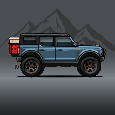 Somebody did it, lowered Bronco, not really just a good render ...
