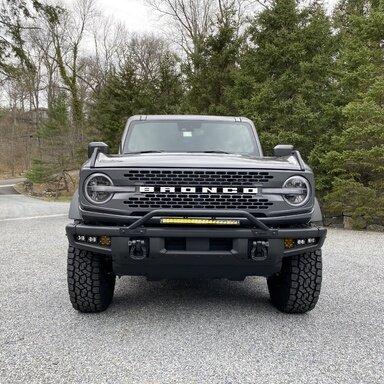 JCR Crusader Rear Bumper with BD Squadron lights added | Bronco6G ...