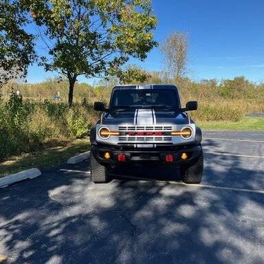 Black Painted Hard top (+ Raptor style running boards) on 2024 Bronco ...