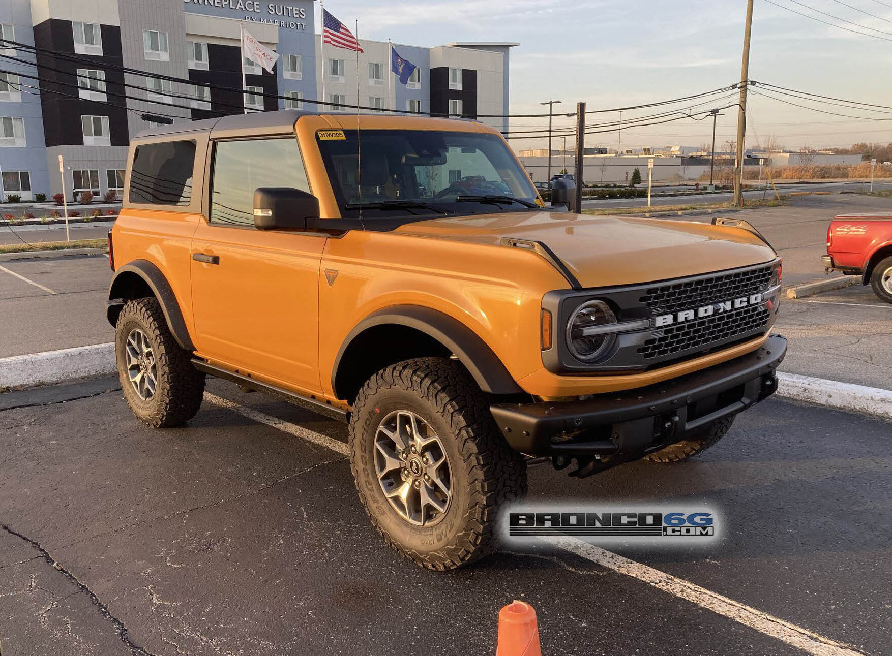 2 door Bronco Badlands (Cyber Orange) seen at Ford R&D center ...
