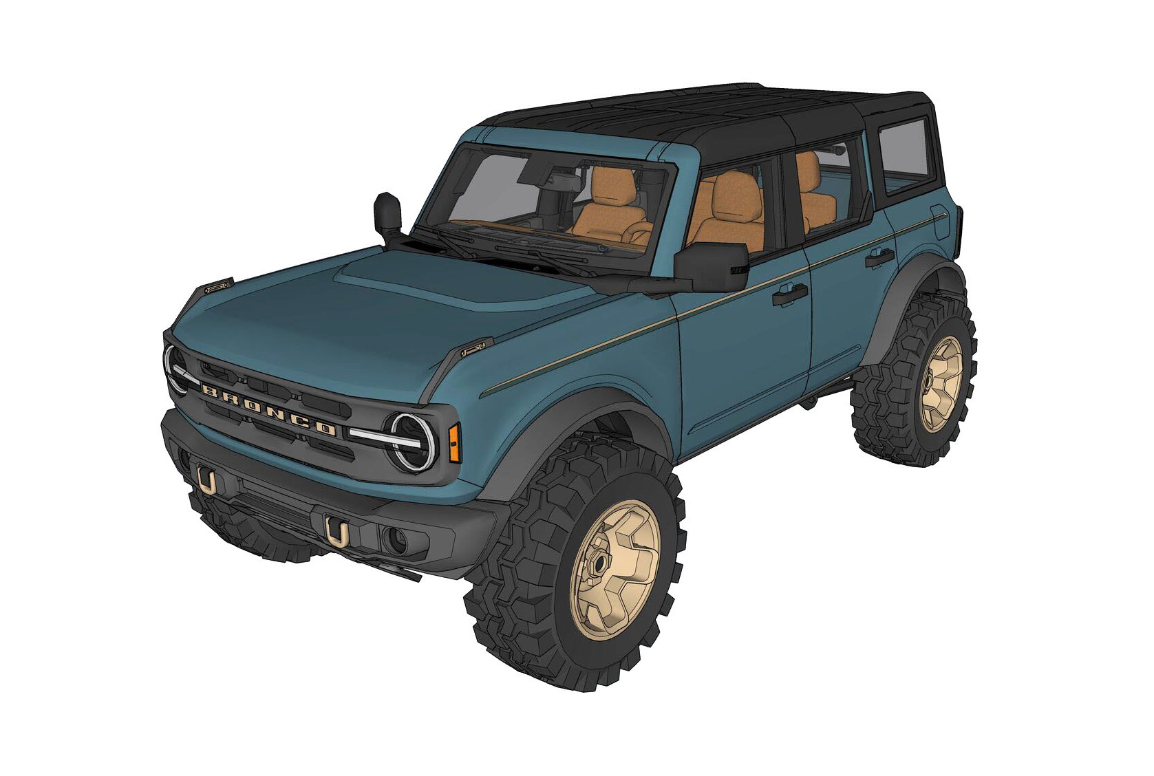 2021 Bronco 3D Model on Sketchup (FREE) | Bronco6G - 2021+ Ford Bronco ...