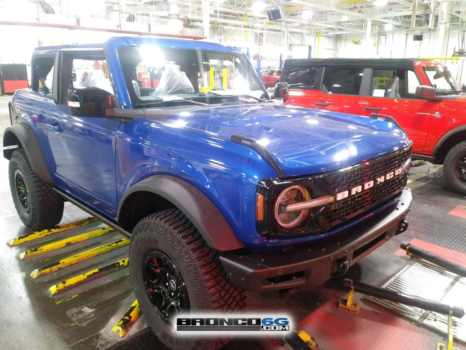 Factory Pics: Lightning Blue Bronco First Edition + Race Red Black ...
