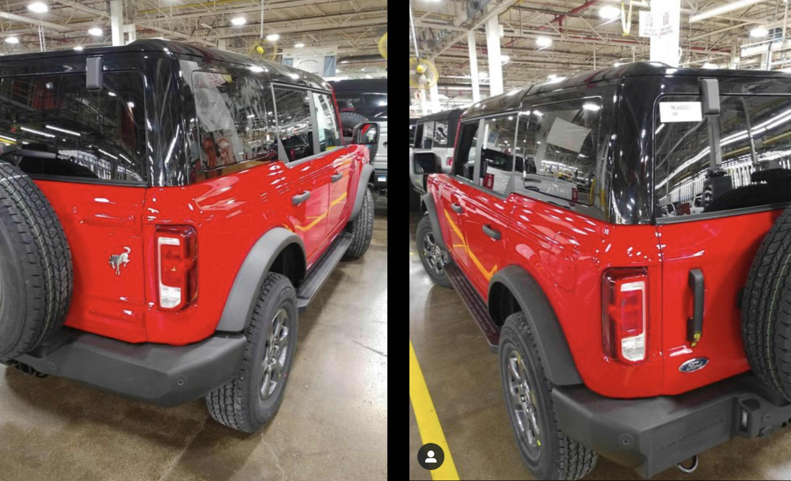 Shadow Black Top on completed 2021 Bronco at MAP Factory | Bronco6G ...