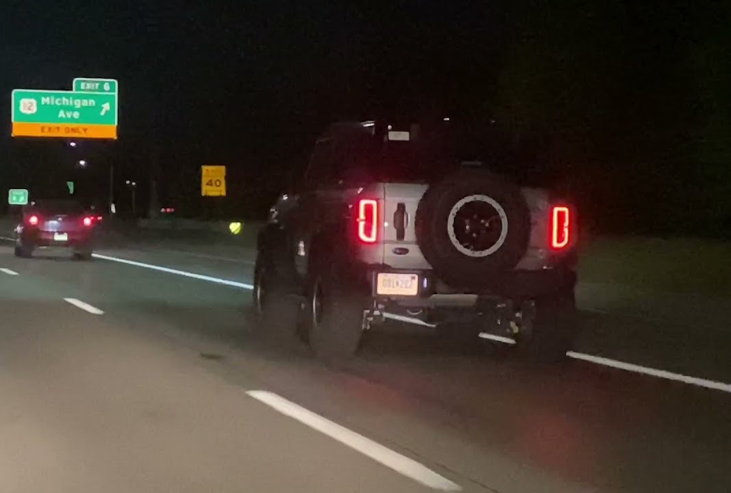 Video: Bronco lights and black painted mod top at night (Sasquatch 2 ...