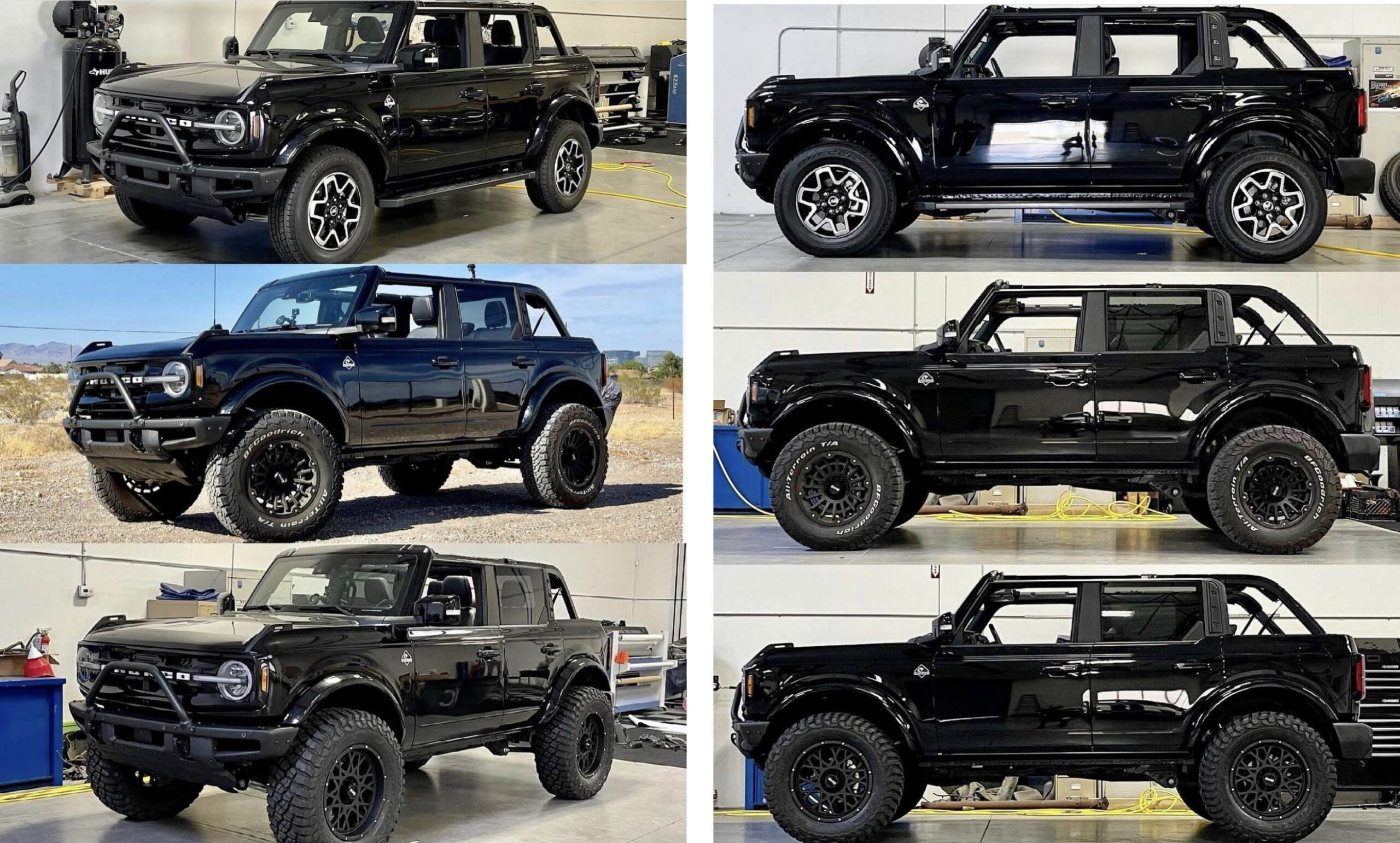32 s Vs 35 s Vs 37 s Mounted On Bronco Outer Banks With 4 Lift