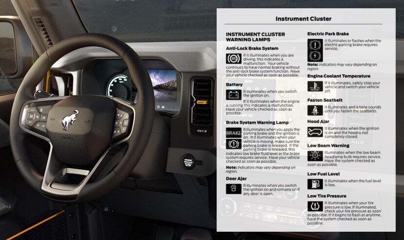 Glossary of 2021 Bronco Symbols & Indicator Warning Lights | Bronco6G ... Glossary of 2021 Bronco Symbols & Indicator Warning Lights | Bronco6G ...