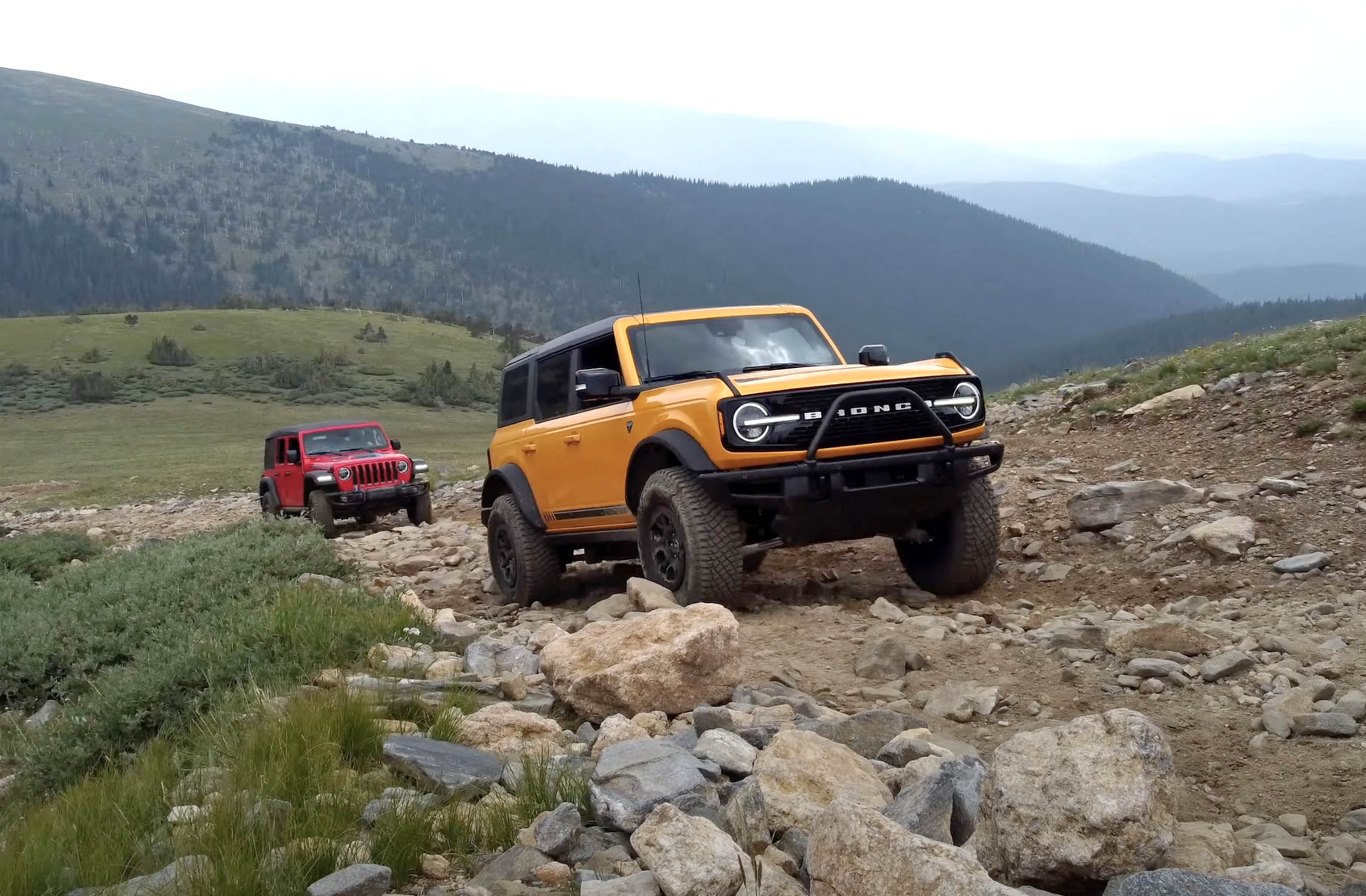 TFL: 2021 Bronco vs Wrangler vs Defender - Off-Road Trail Comparison ...