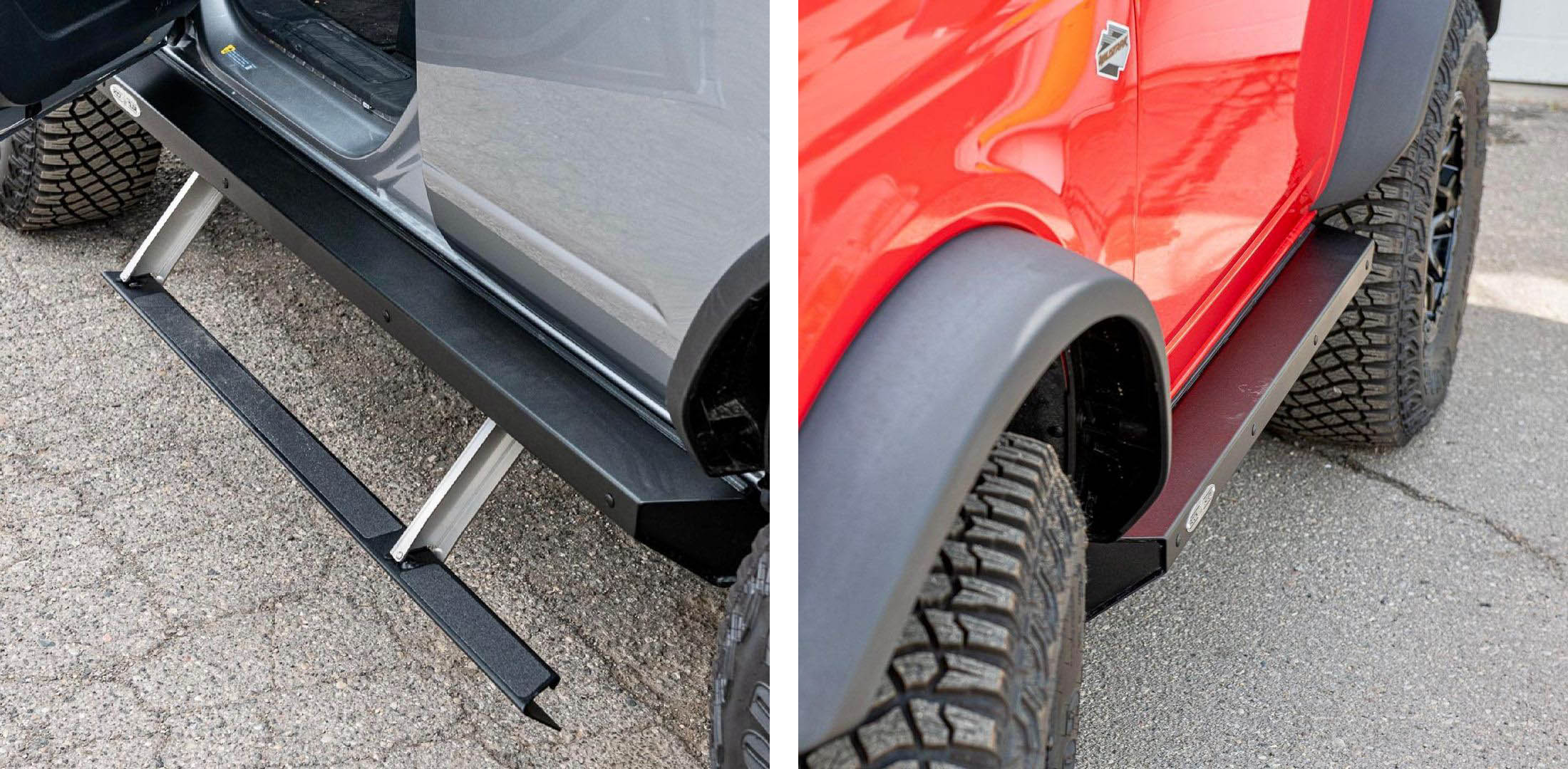 Rock Slide Engineering Power Sliders for 2021 Bronco - first pics ...