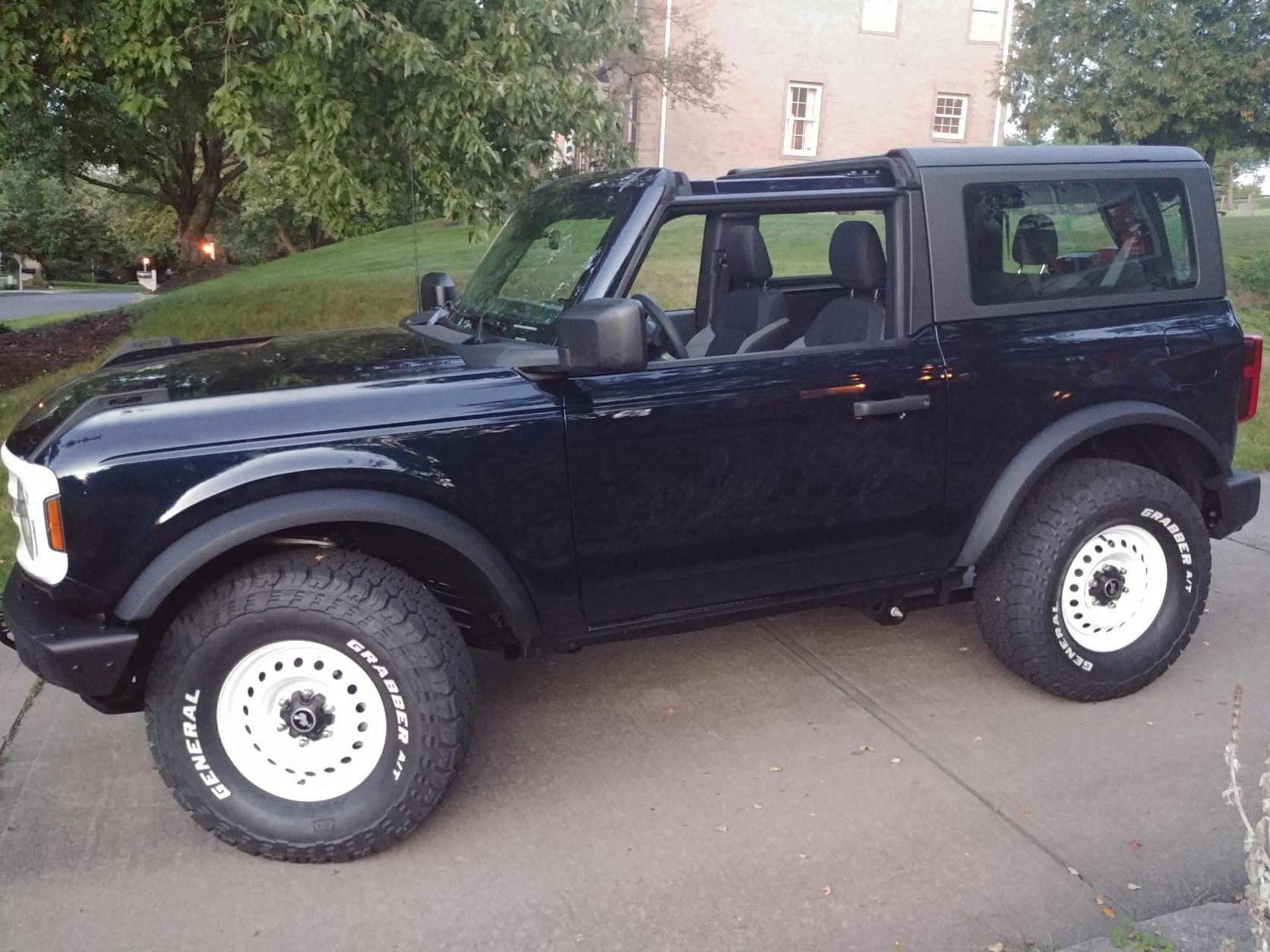 DIY white steel wheels installed on my Base retro build | Bronco6G ...