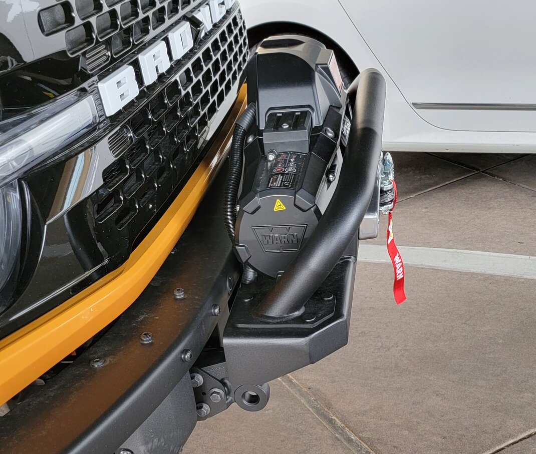 Details of the Ford Performance Winch Package - Installed on a ...