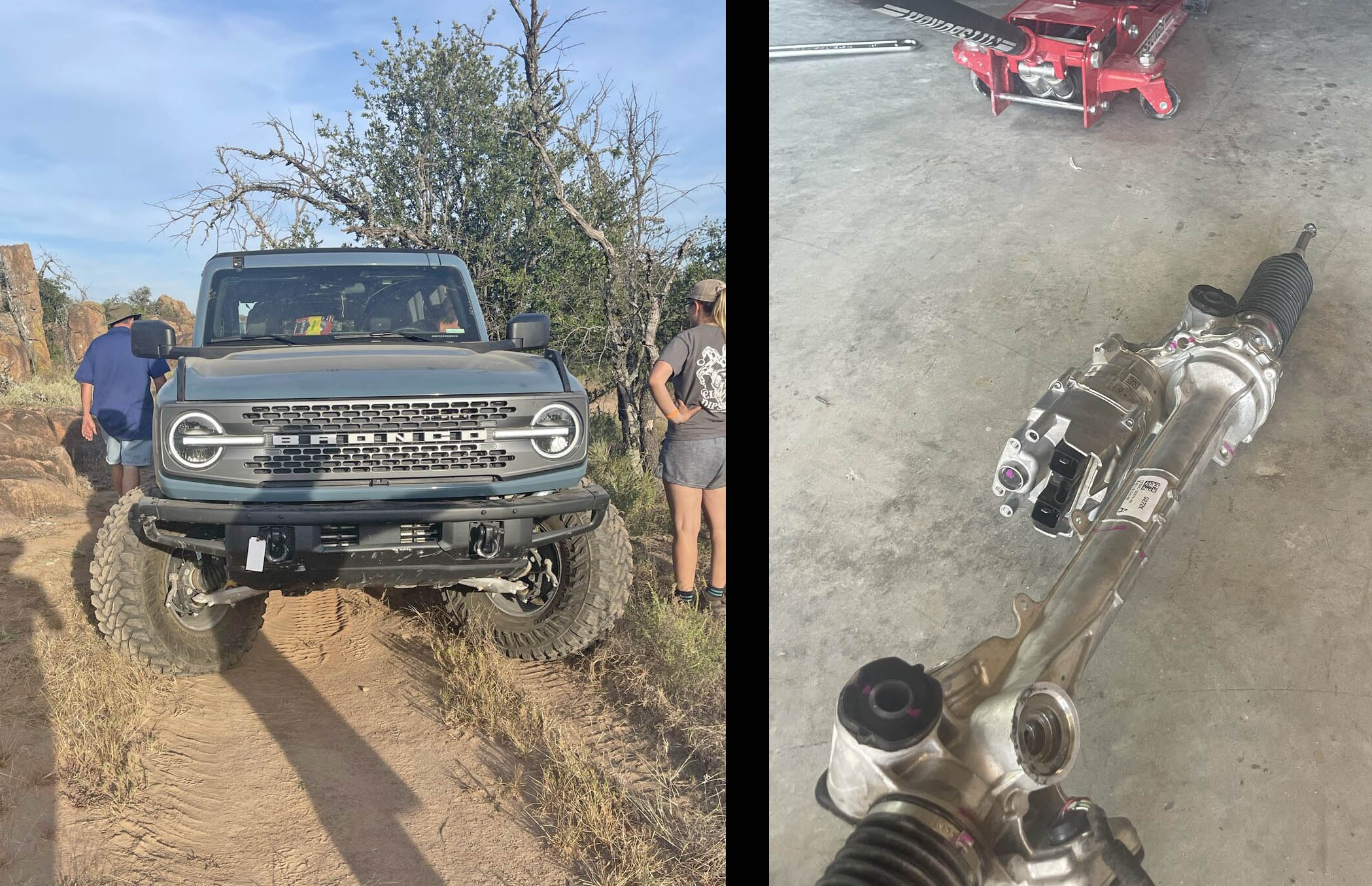 Details & update for 2021 Bronco Badlands with steering rack failure on ...