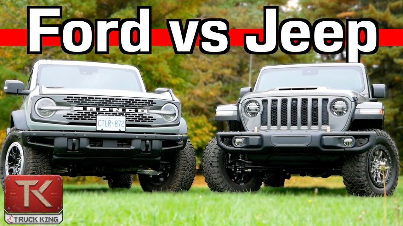 Bronco Badlands vs Jeep 392 Wrangler off-road trail drive comparison ...