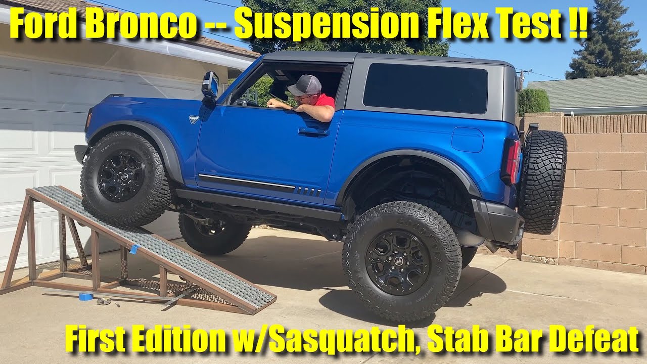 Sasquatch Suspension Flex Test: 2 Door Bronco (RTI – Ramp Travel Index ...