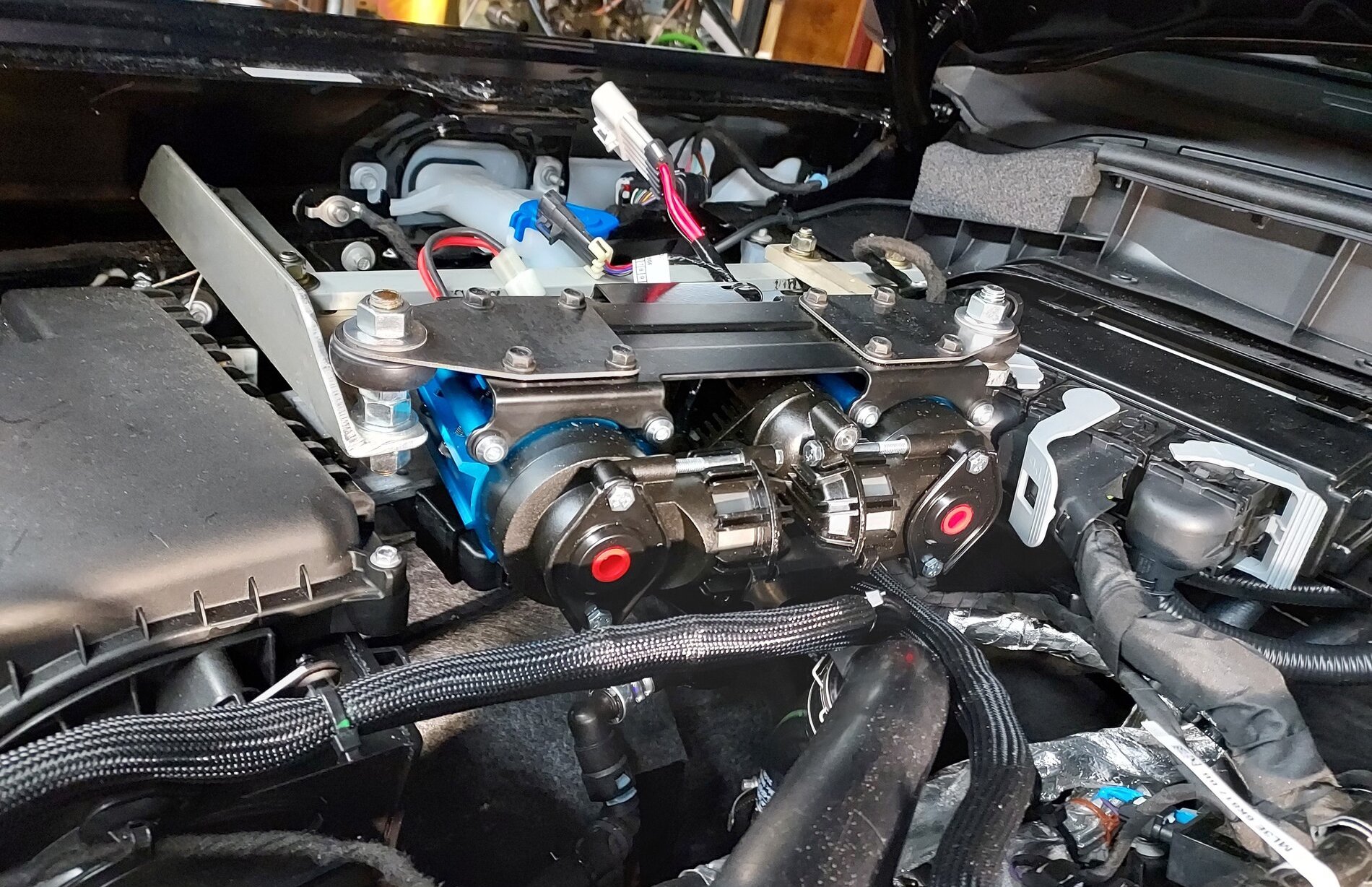 ARB Dual Compressor Installed - Under Hood 2.7L Engine Compartment ...