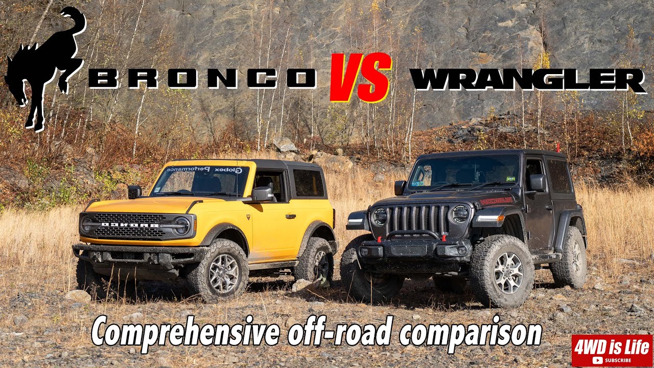 Bronco Badlands vs Wrangler Rubicon -- 2 door comparison & tests ...