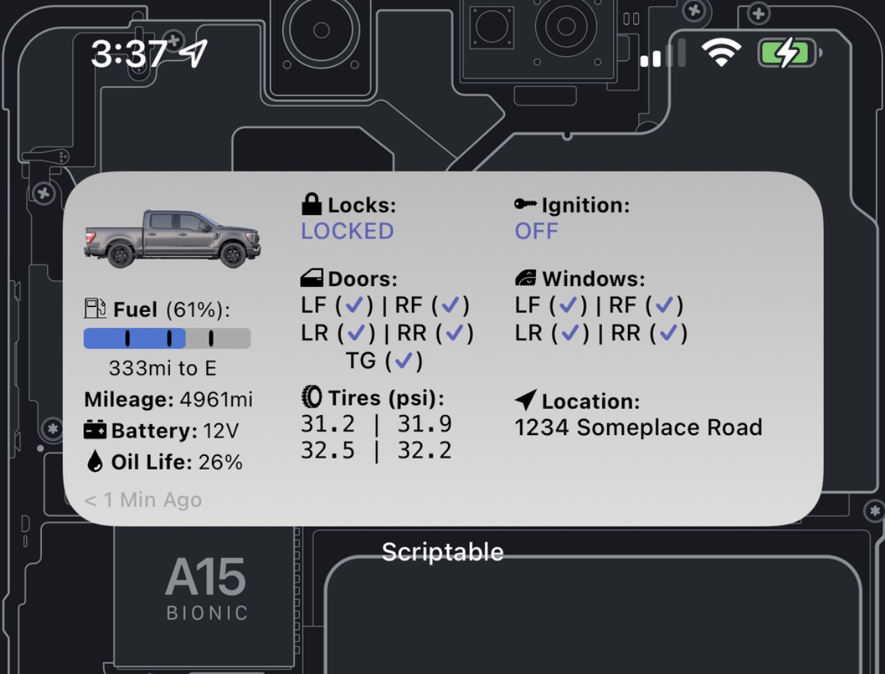 📱 Scriptable FordPass Widget (iOS, iPad, MacOS) | Bronco6G - 2021+ Ford ...